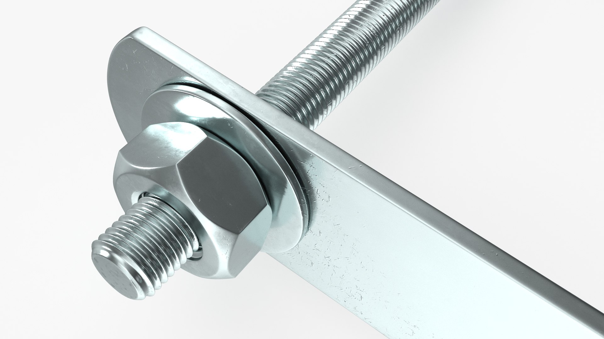 3D model U Bolt Bracket Triangular Steel - TurboSquid 1959469