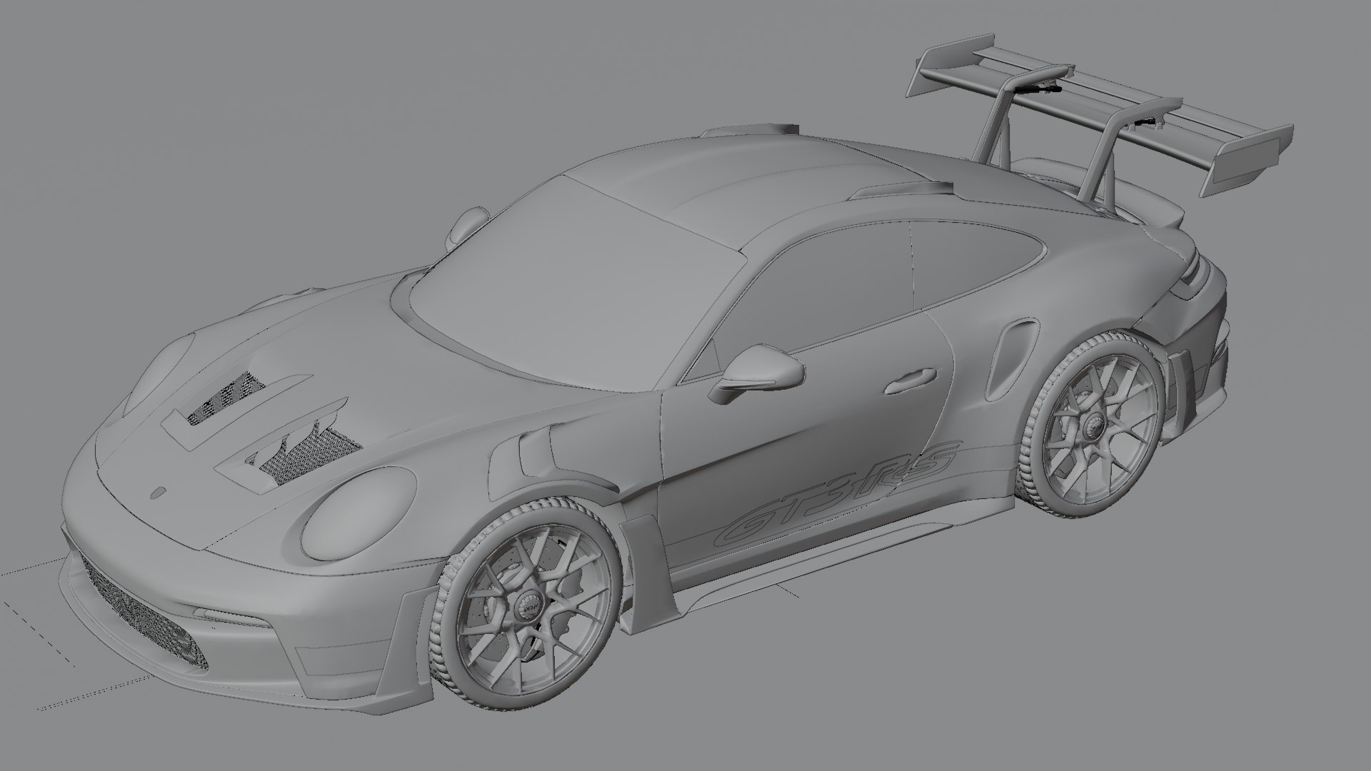 Porsche 911 GT3 RS 992 3D Model - TurboSquid 2236790