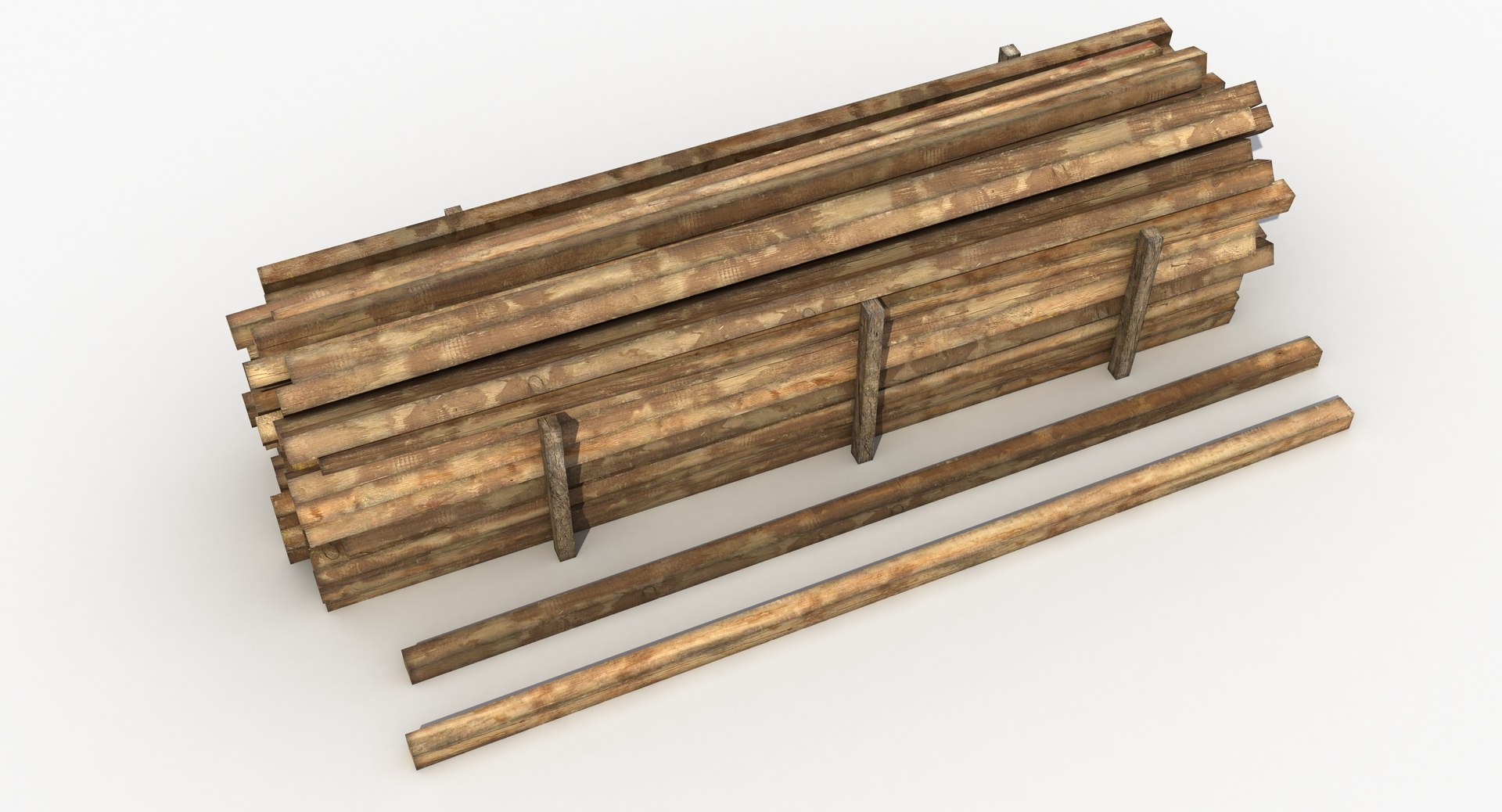 3d Model Wooden Wood Beam