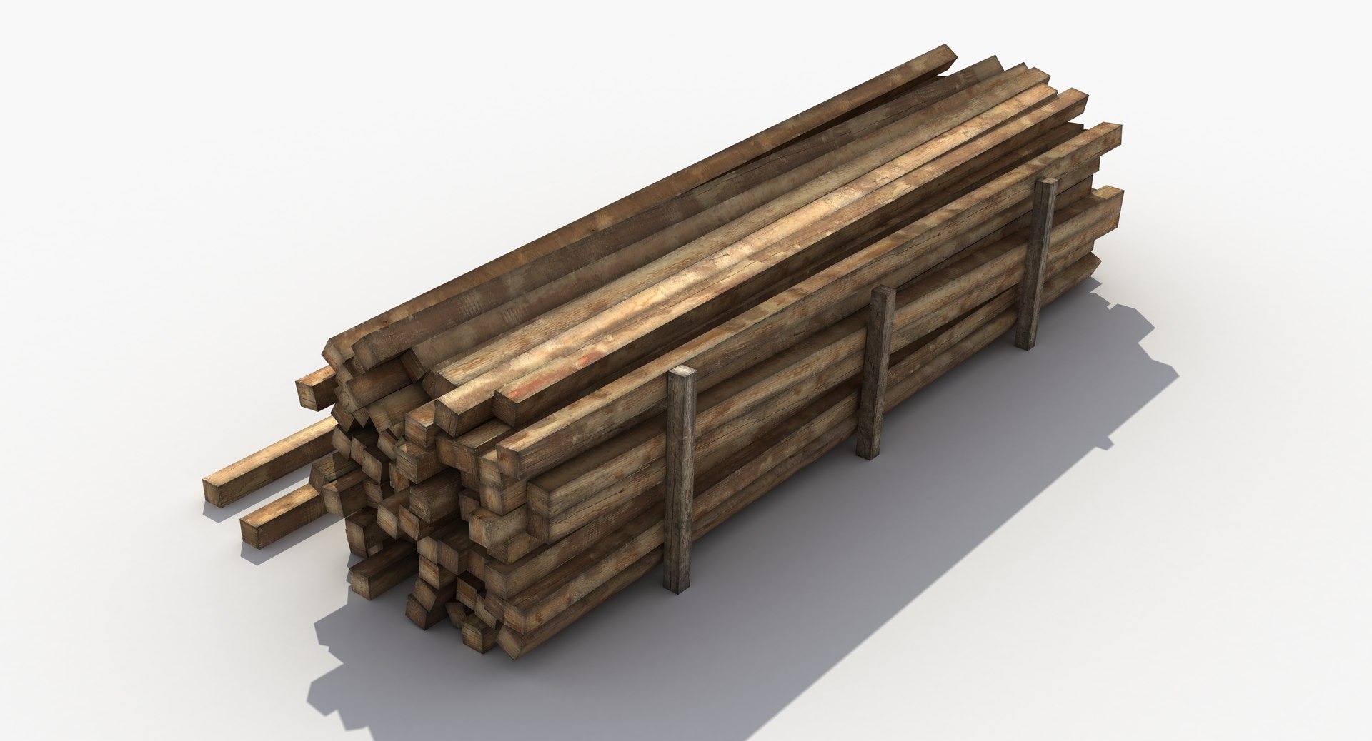 3d Model Wooden Wood Beam