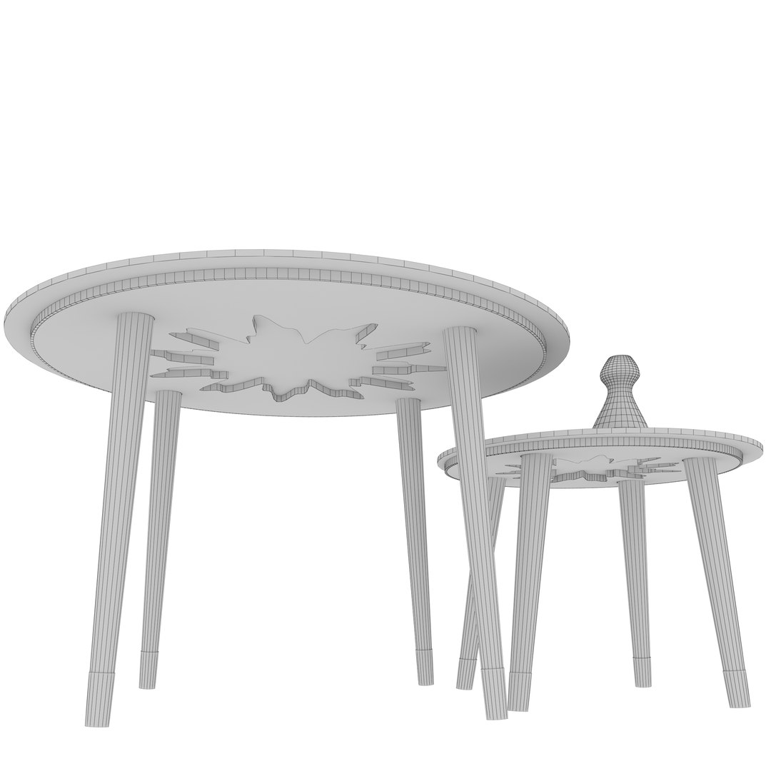 3D dinning tea table model - TurboSquid 2018849