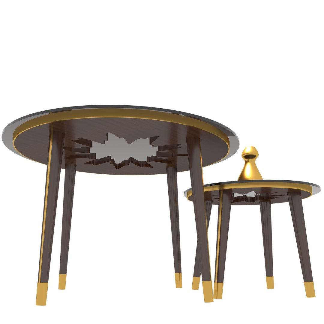 3D dinning tea table model - TurboSquid 2018849