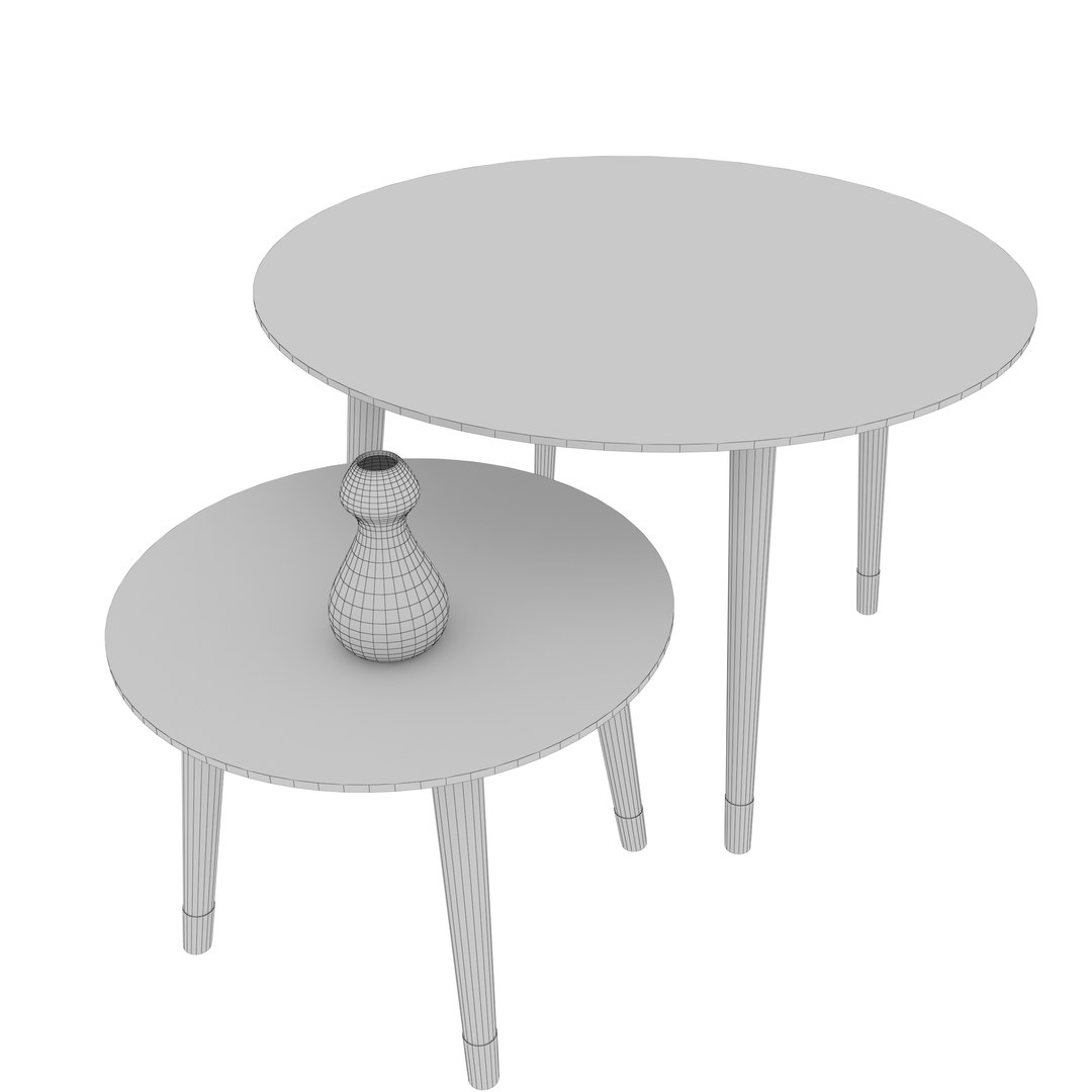 3D dinning tea table model - TurboSquid 2018849