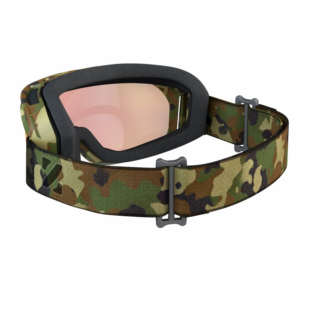 Realistic Snow Goggles 3d Model
