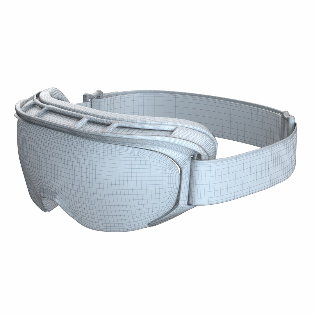 Realistic Snow Goggles 3d Model