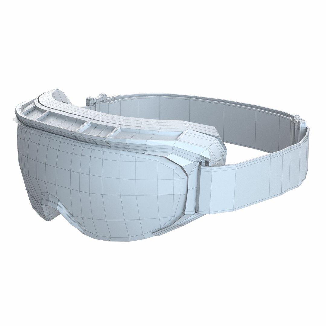 Realistic Snow Goggles 3d Model