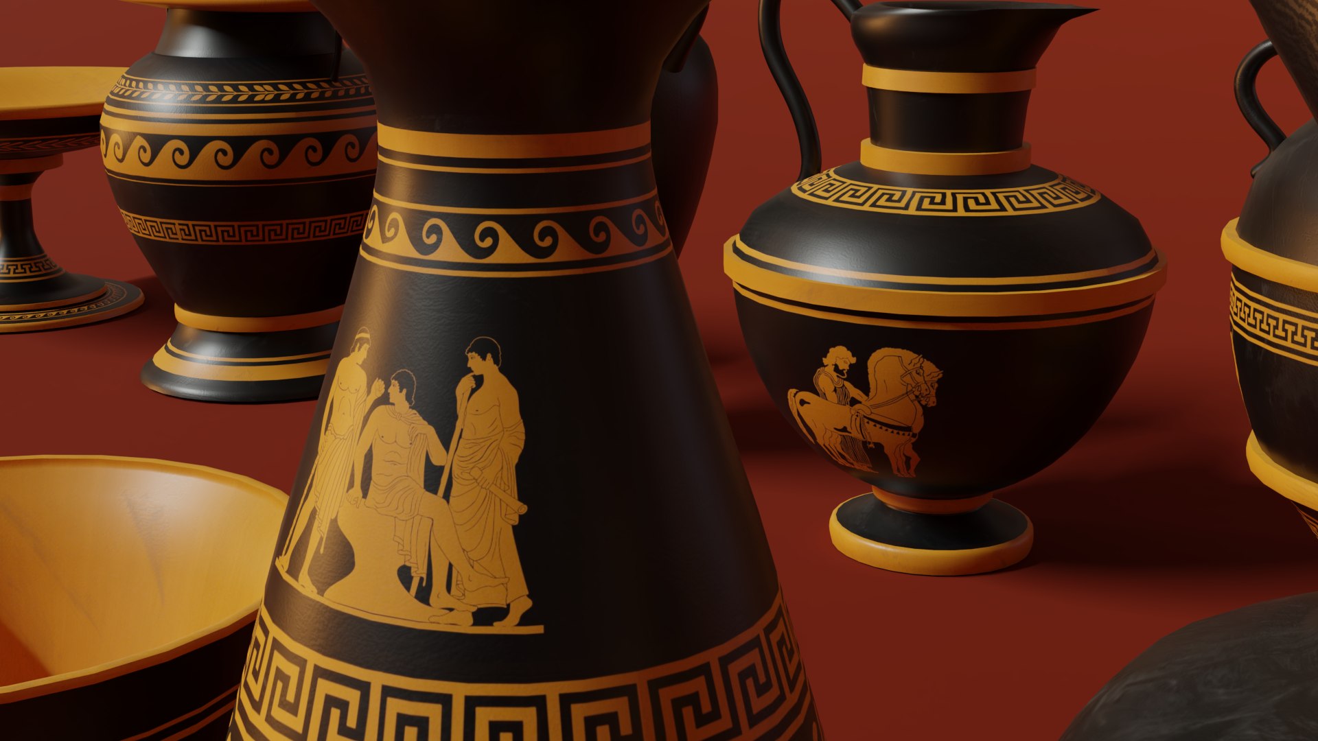 Greek Pottery 3D Model - TurboSquid 1805770