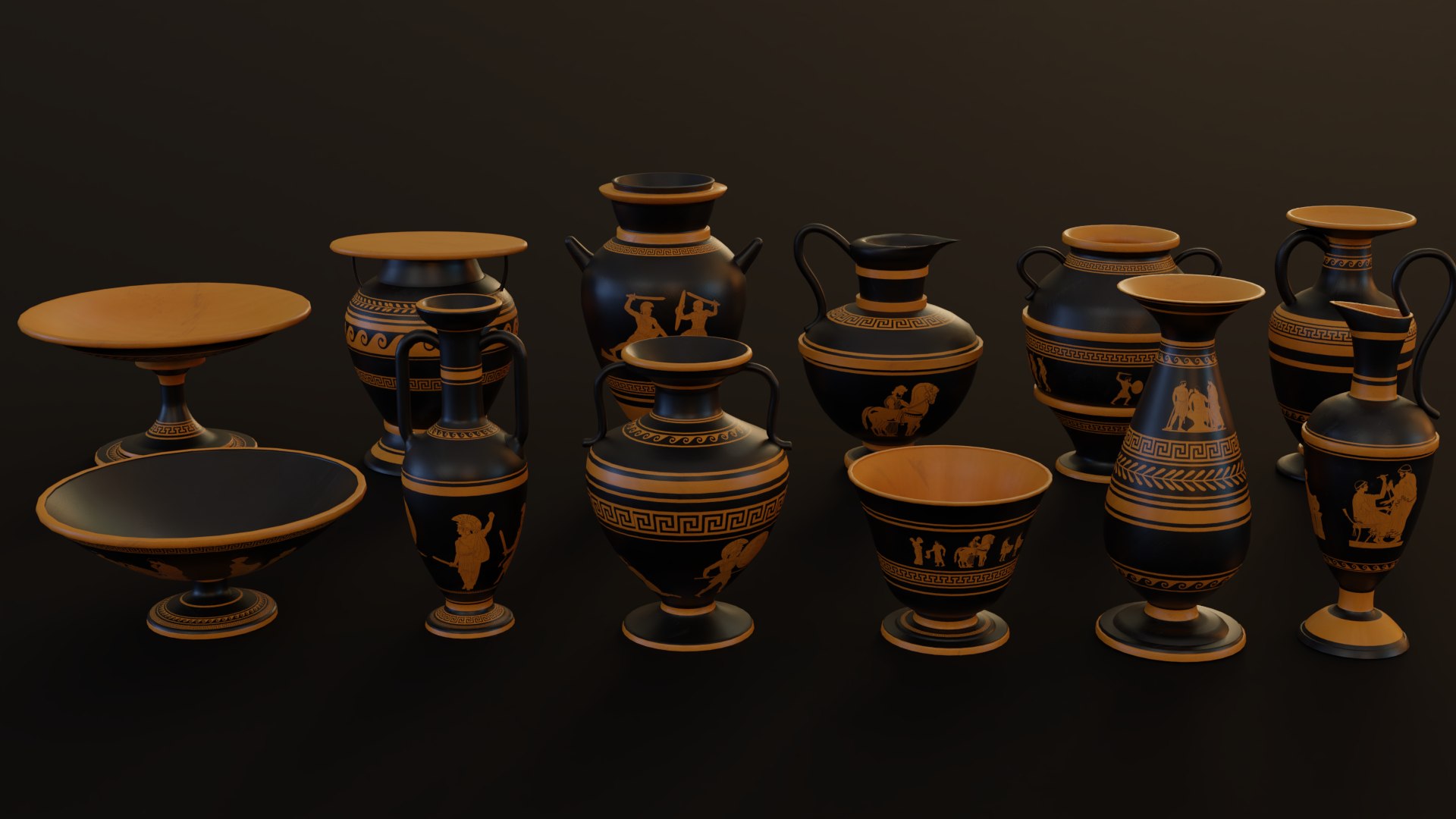 Greek Pottery 3D Model - TurboSquid 1805770