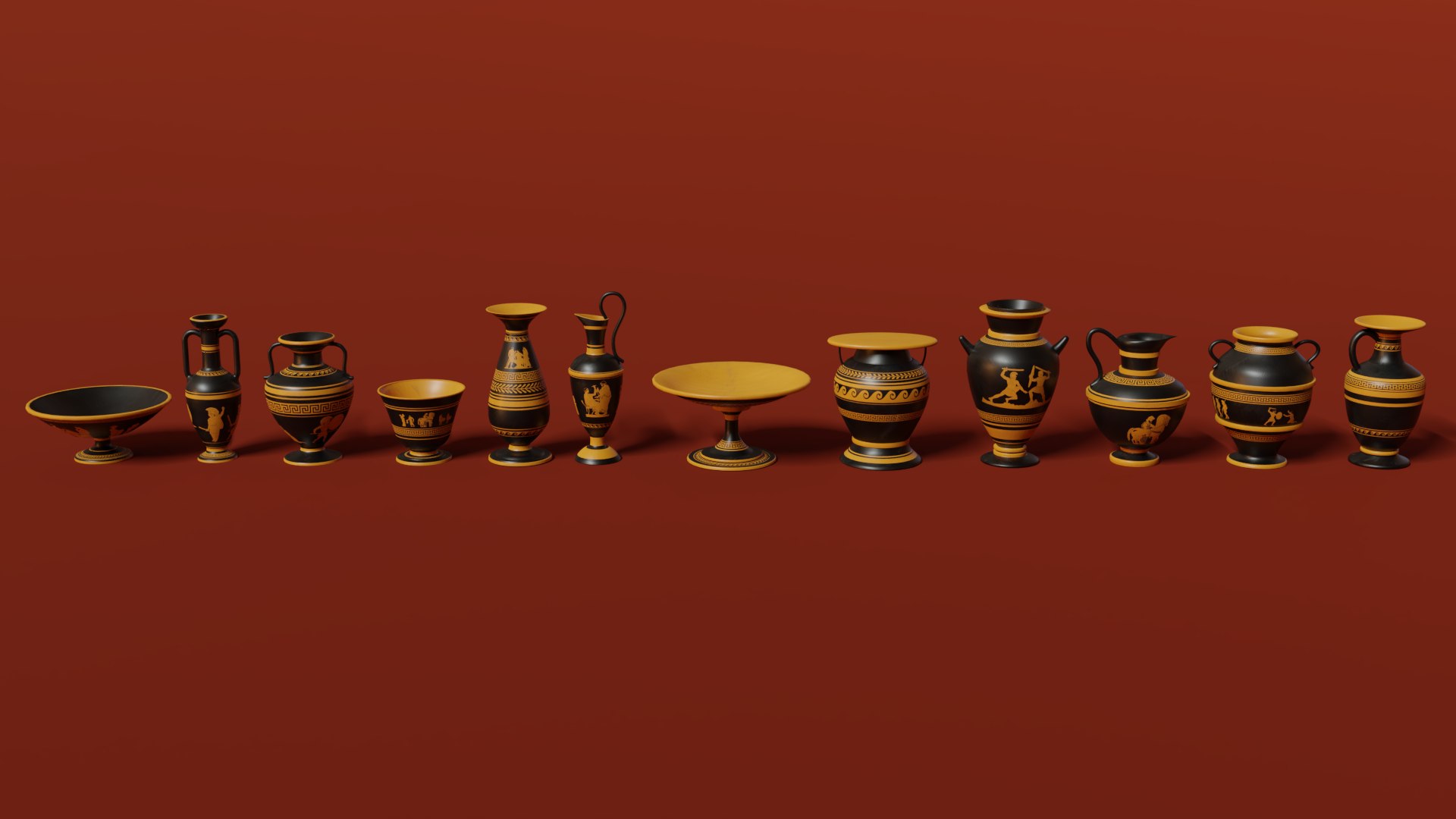 Greek Pottery 3D Model - TurboSquid 1805770