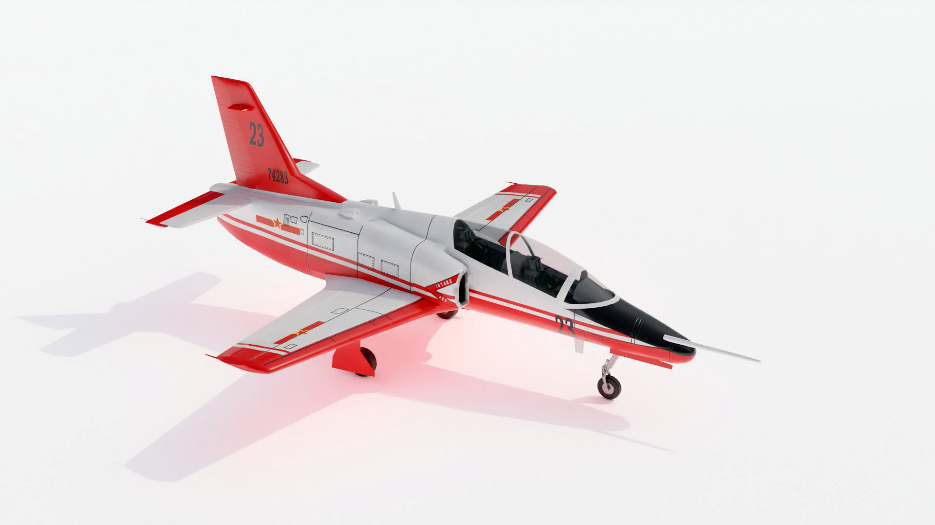 K-8 Karakorum Fighter Jet 3d Lwo