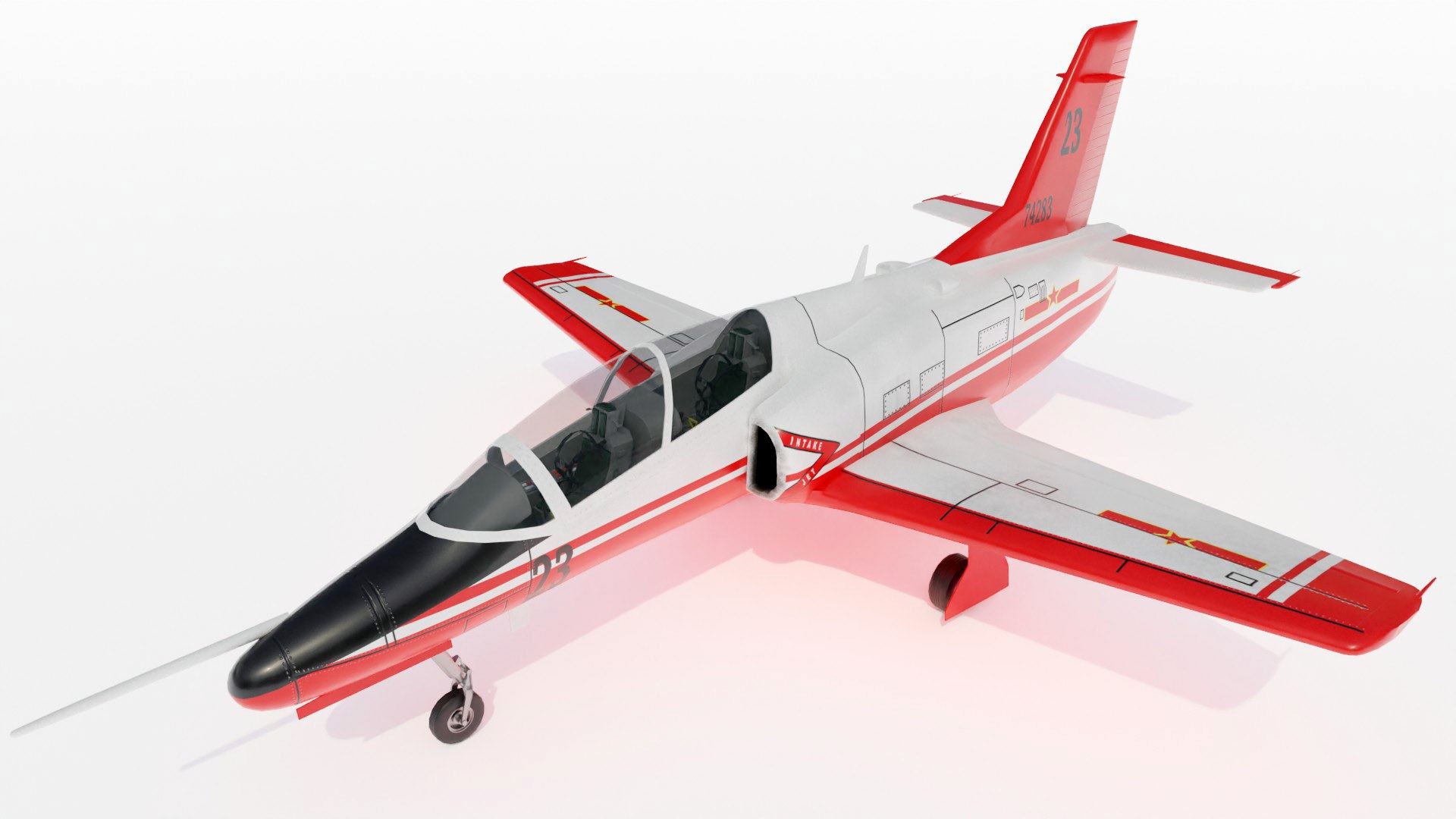 K-8 Karakorum Fighter Jet 3d Lwo