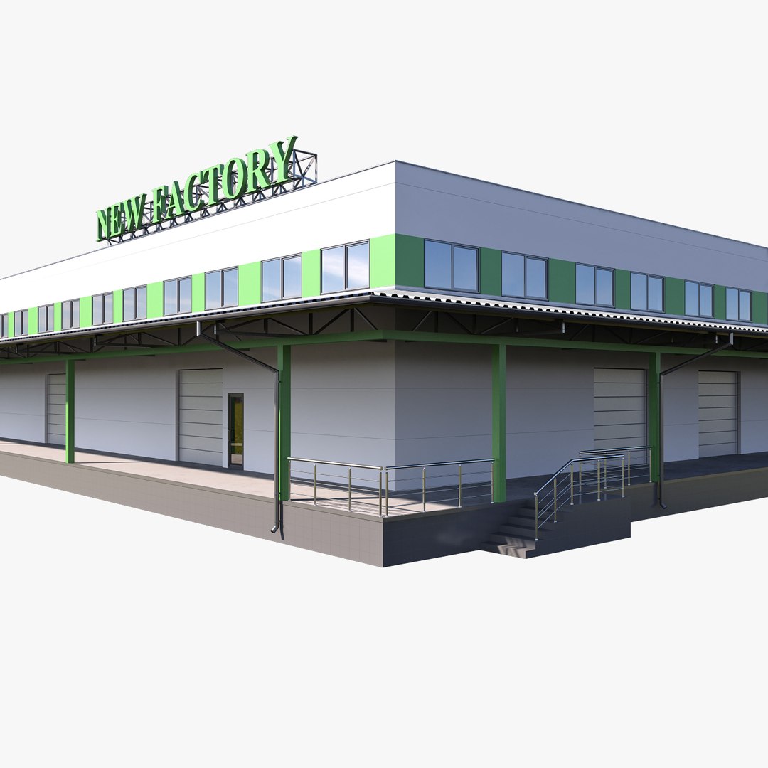 3d Model Warehouse Factory House