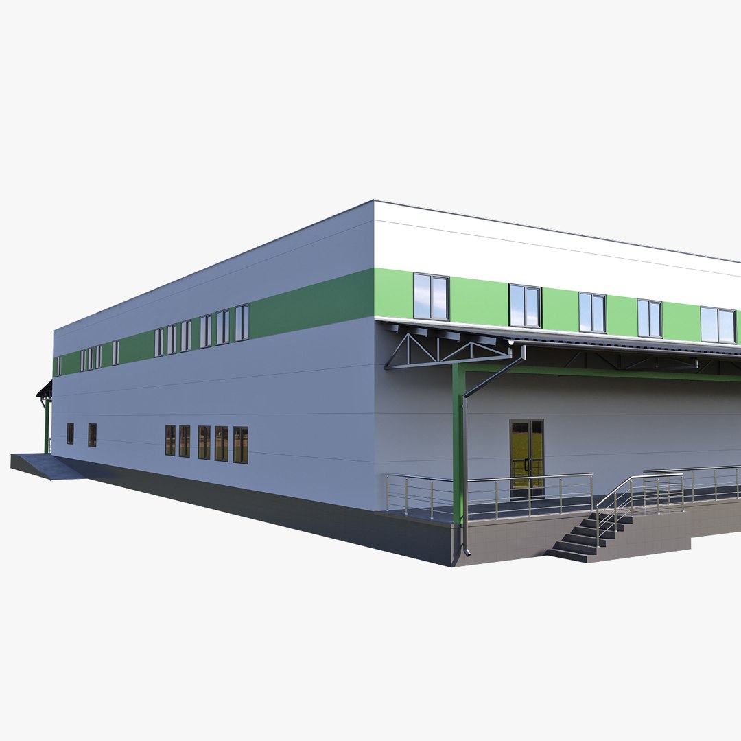 3d Model Warehouse Factory House