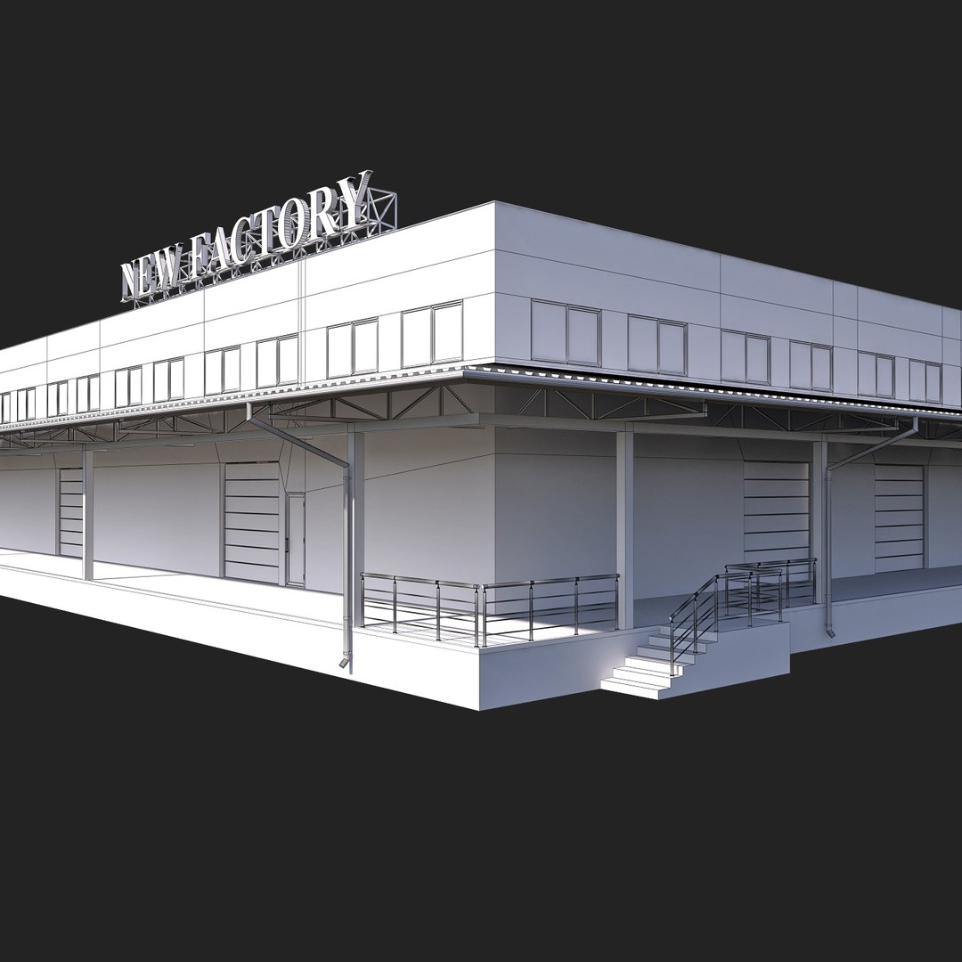 3d Model Warehouse Factory House