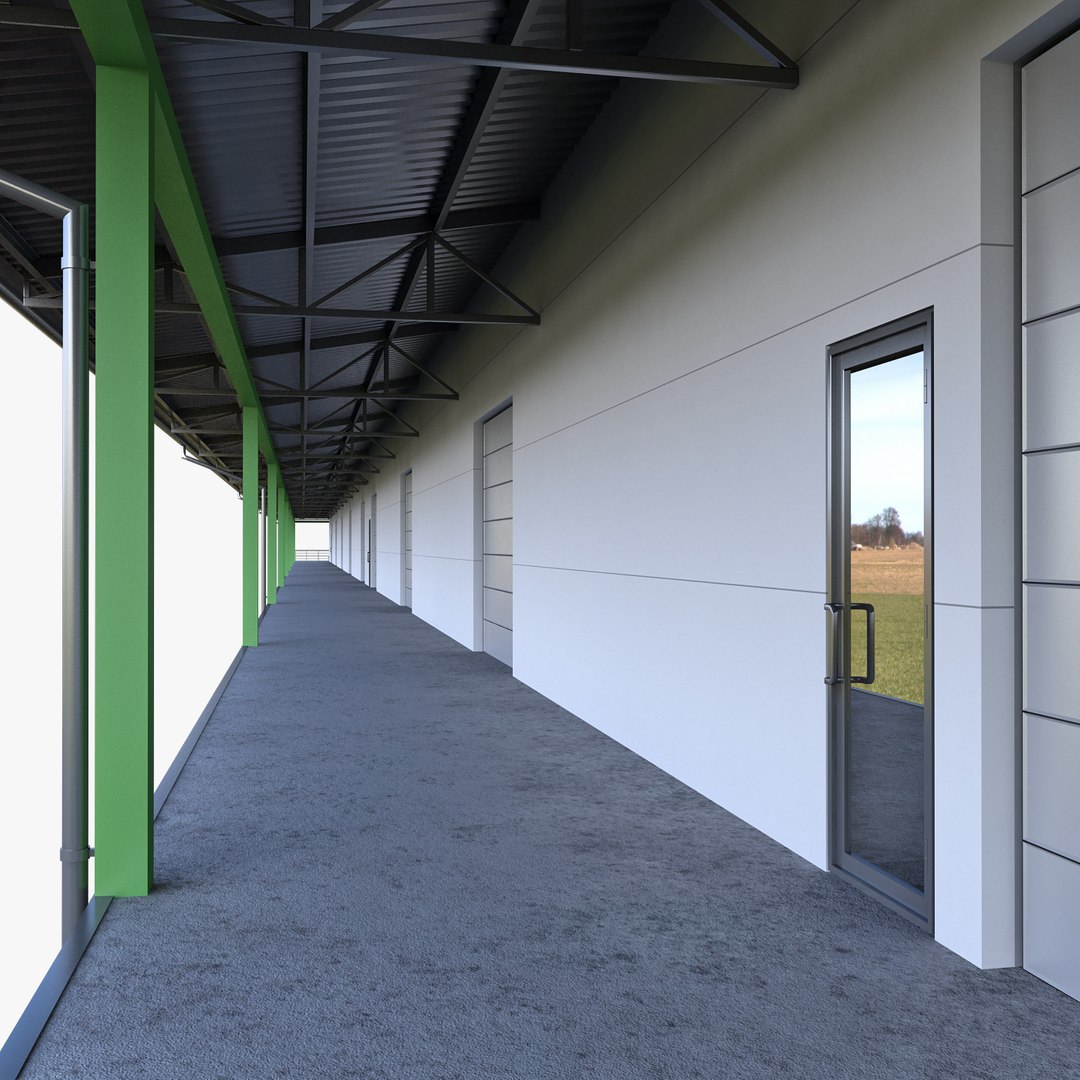 3d Model Warehouse Factory House