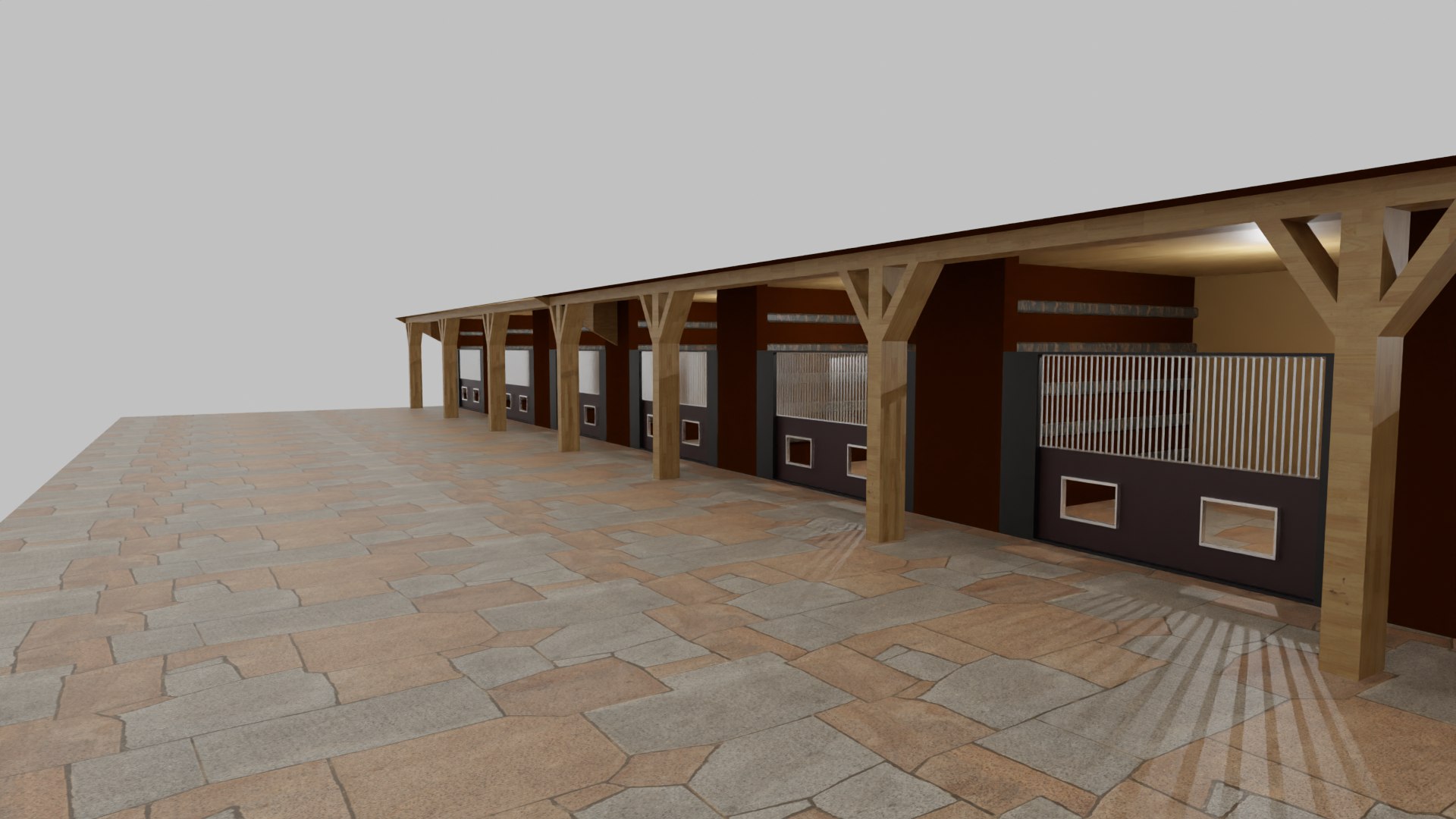 Horse Stable 3D Model - TurboSquid 2159088