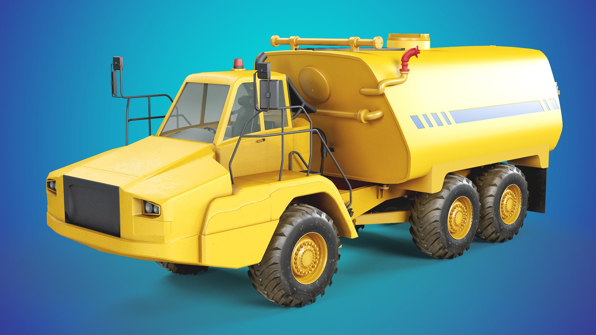 3D articulated water tanker model - TurboSquid 1652500