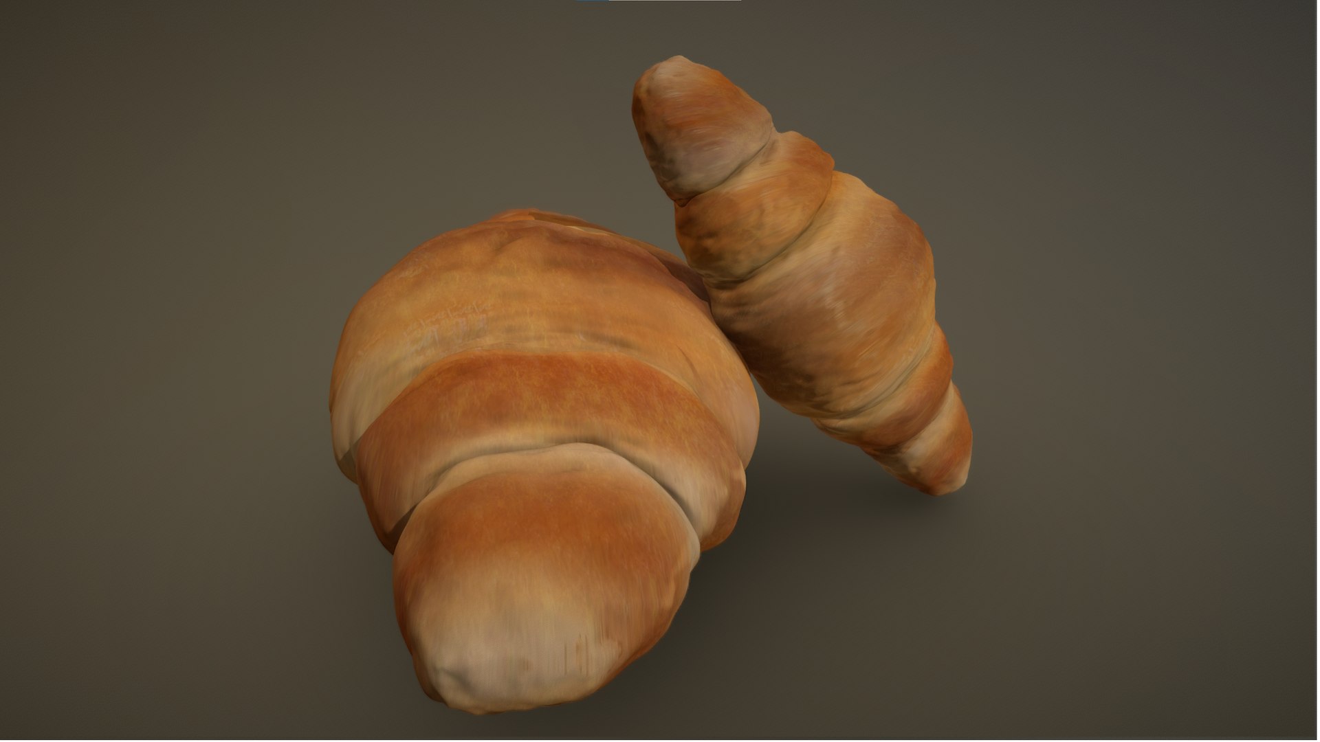 Free Crispy Crossaint 3D Model - TurboSquid 1927366