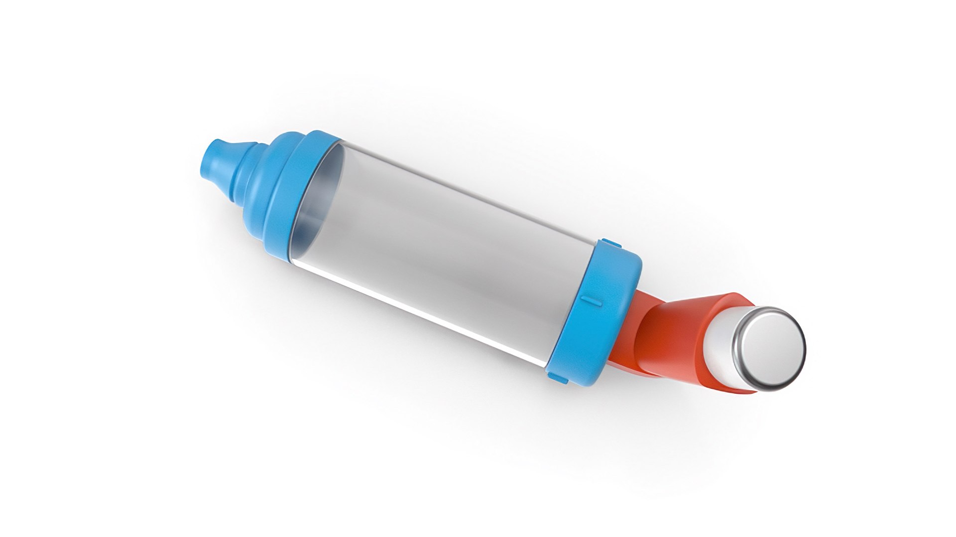 Asthma Inhaler And Chamber Model - TurboSquid 2024392
