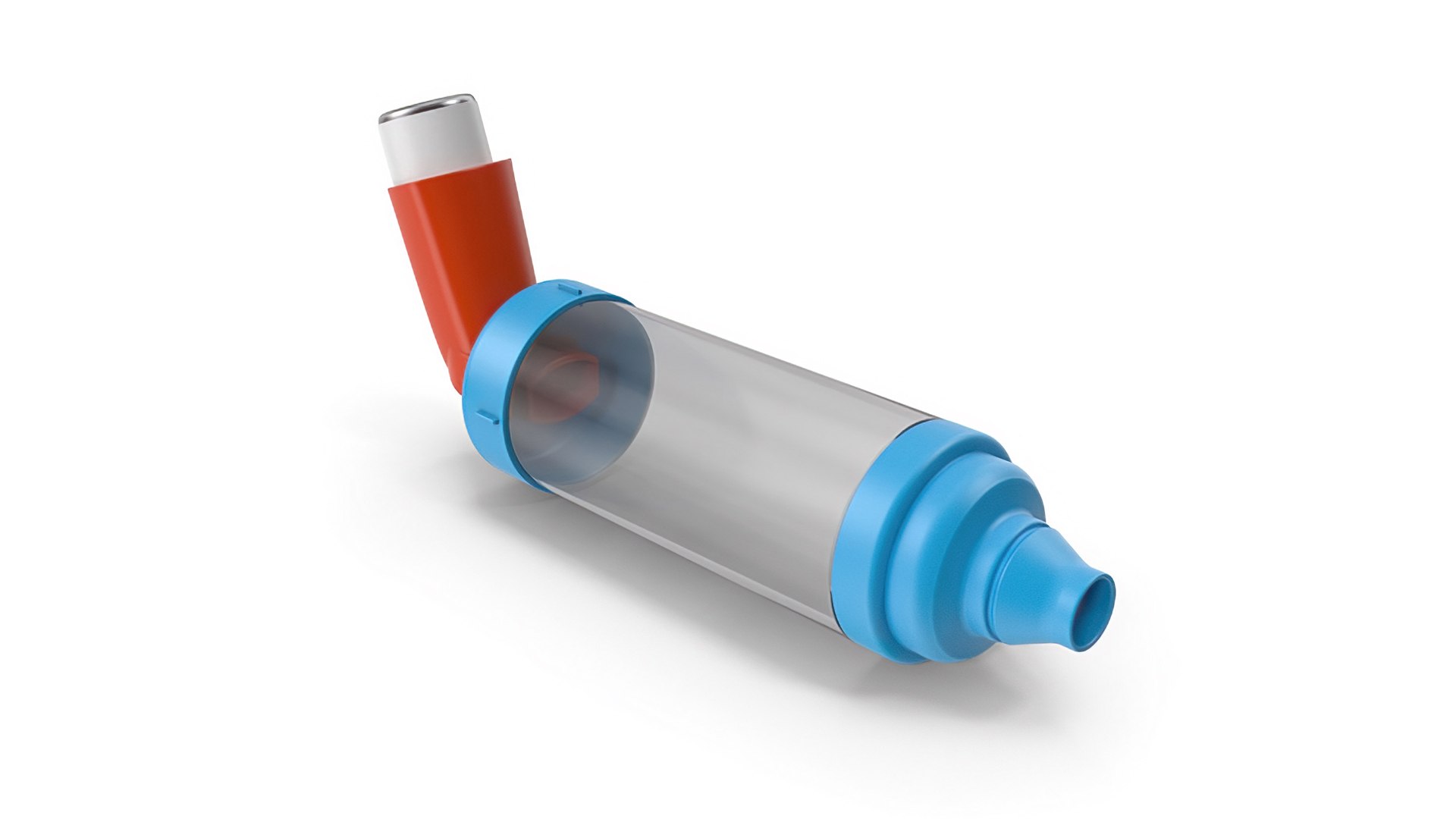 Asthma Inhaler And Chamber Model - TurboSquid 2024392