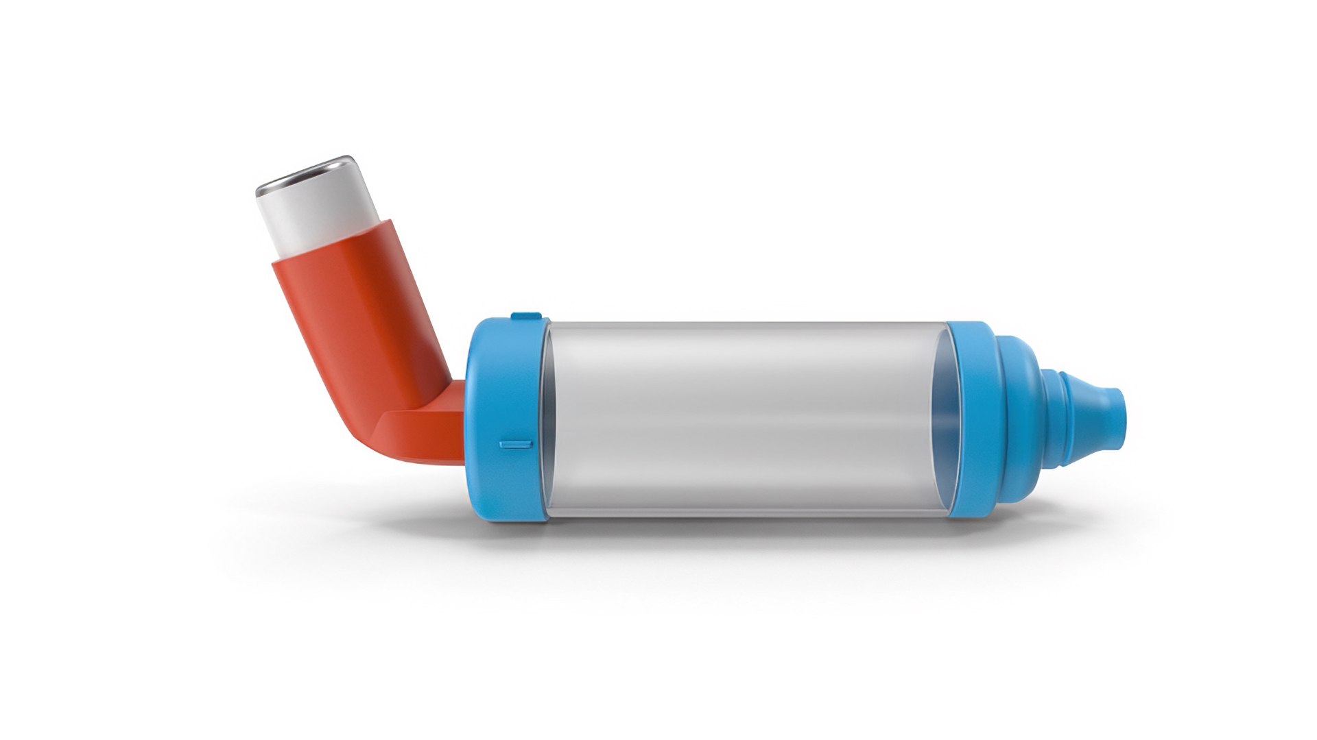 Asthma Inhaler And Chamber Model - TurboSquid 2024392