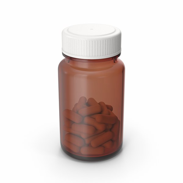 3D model Brown Pill Bottle - TurboSquid 1940522