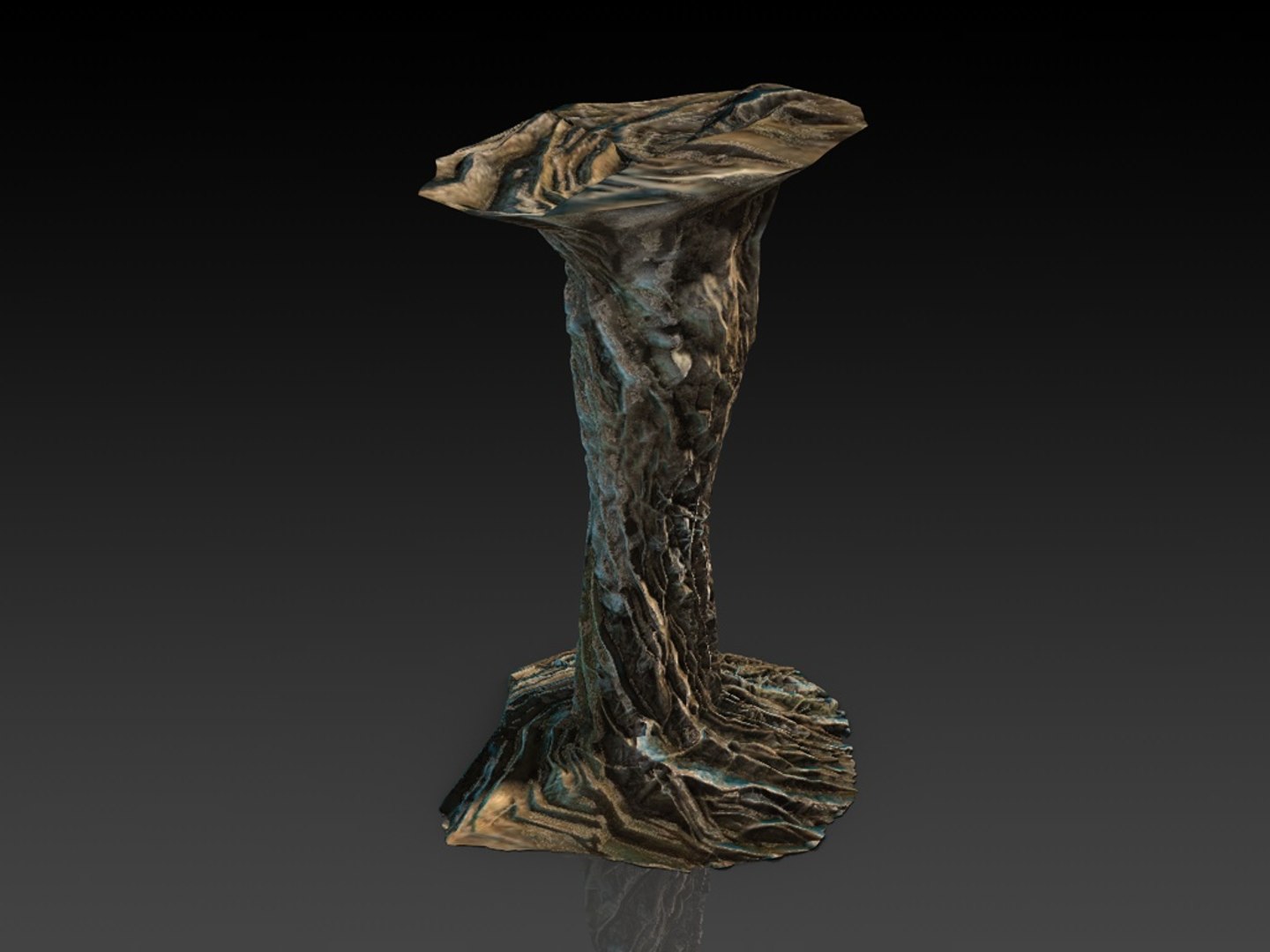 3D Tangled Roots Column Model - TurboSquid 1374095