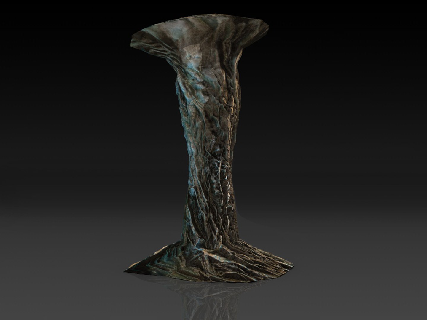3D Tangled Roots Column Model - TurboSquid 1374095