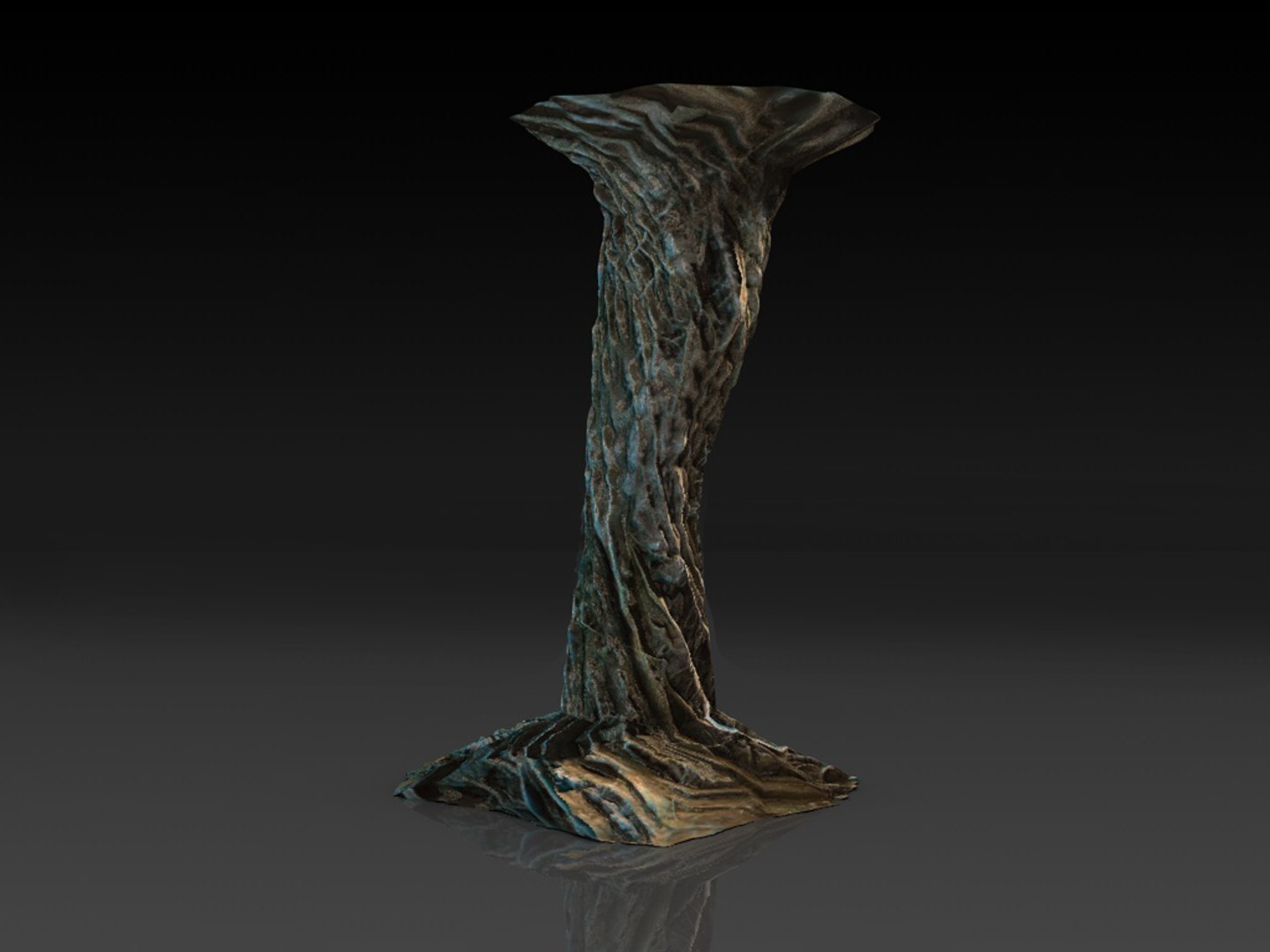 3D Tangled Roots Column Model - TurboSquid 1374095