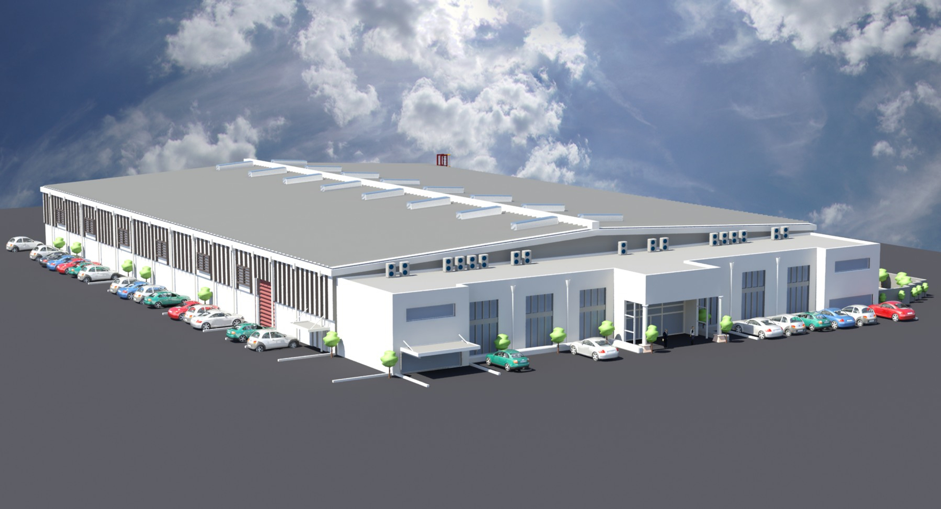 Warehouse Logistic Building 2 Low Poly Interior And Warehouse,