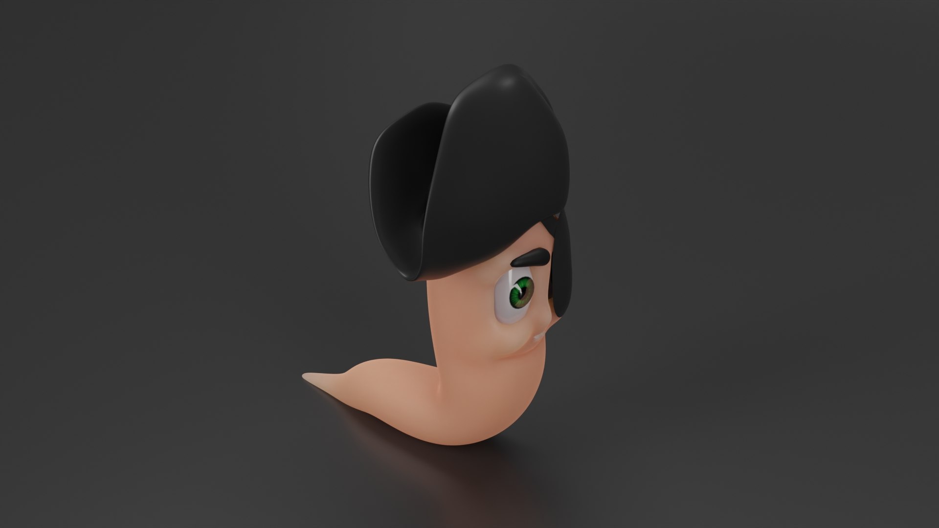 3D Model Cartoon Worm Character - TurboSquid 2102062