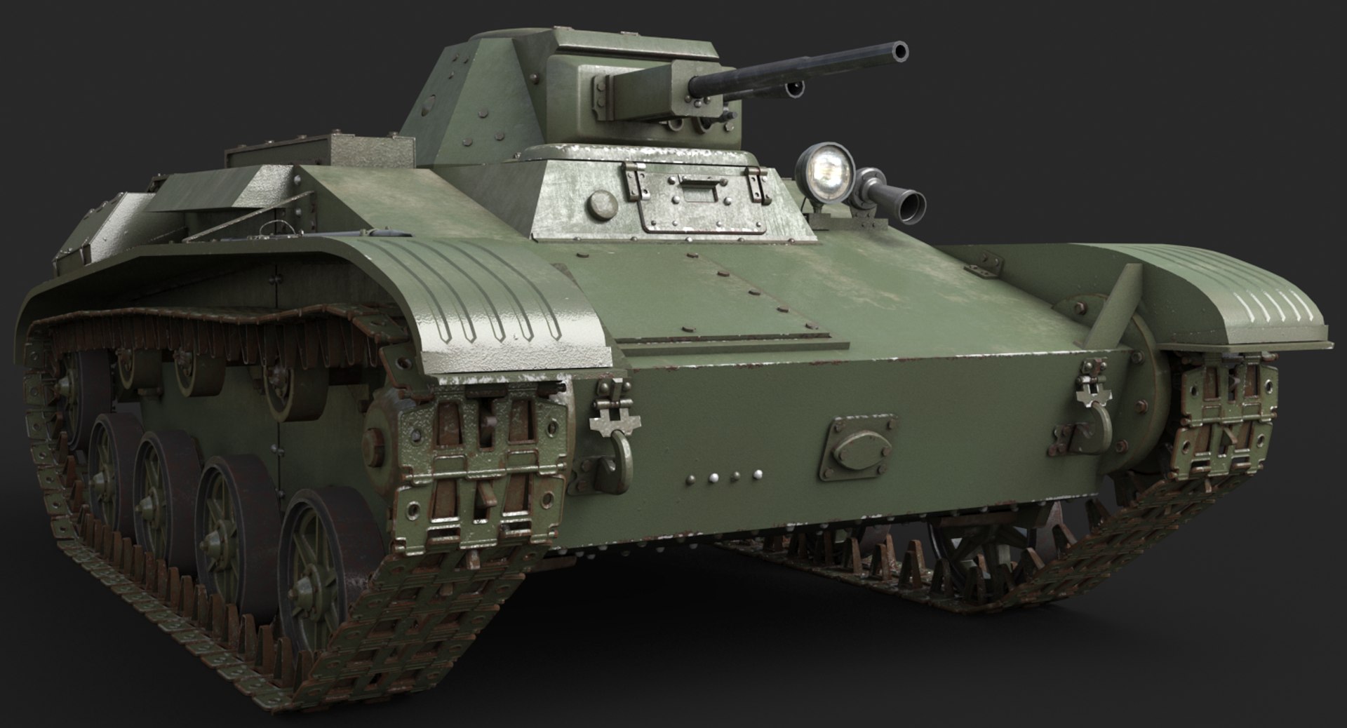 Tank T 60 Soviet 3D Model - TurboSquid 1289174