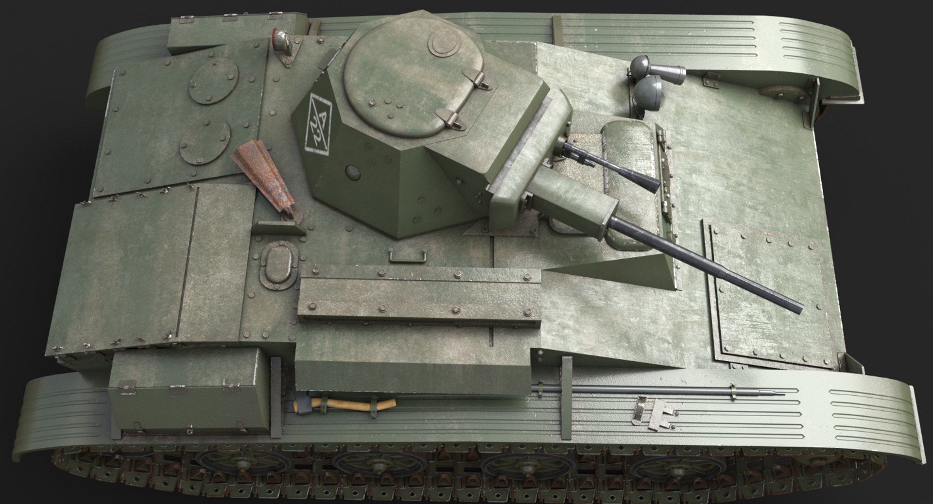 Tank T 60 Soviet 3D Model - TurboSquid 1289174