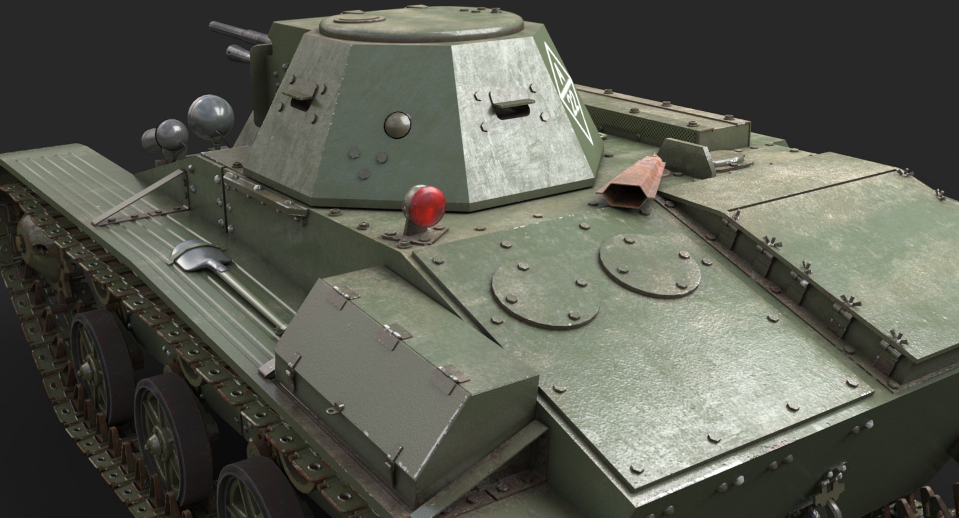 Tank T 60 Soviet 3D Model - TurboSquid 1289174