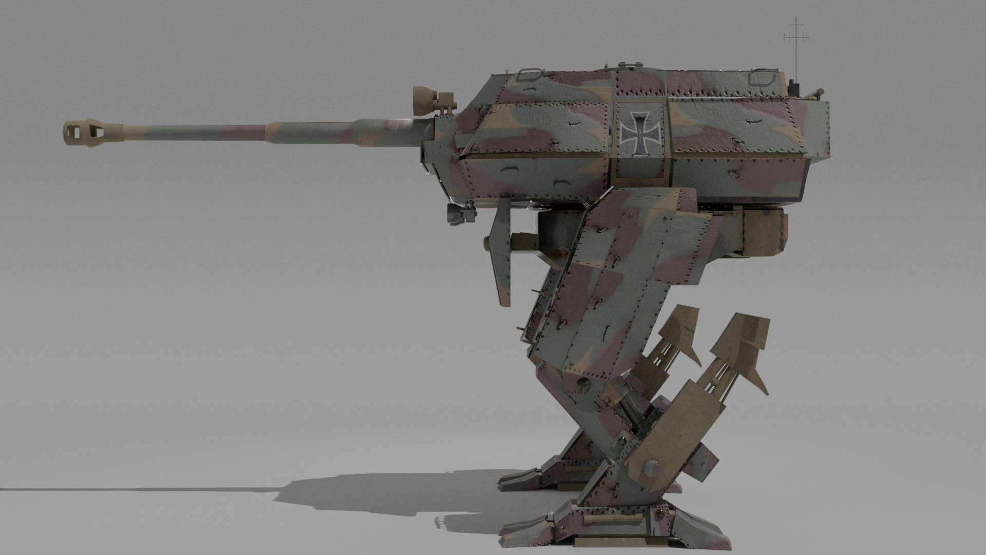 Destroyer Mech Walker With RIG And LOWPOLY Forest Camo 3D - TurboSquid ...