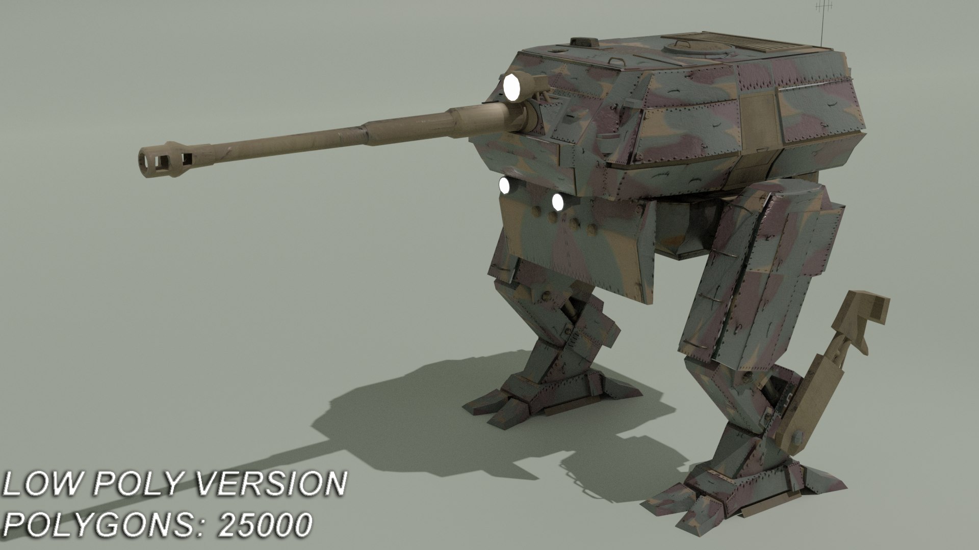 Destroyer Mech Walker With RIG And LOWPOLY Forest Camo 3D - TurboSquid ...