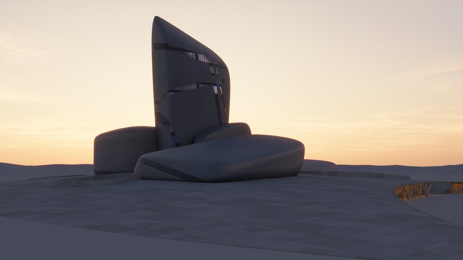 Ithra - King Abdulaziz Center For World Culture 3D Model Model ...