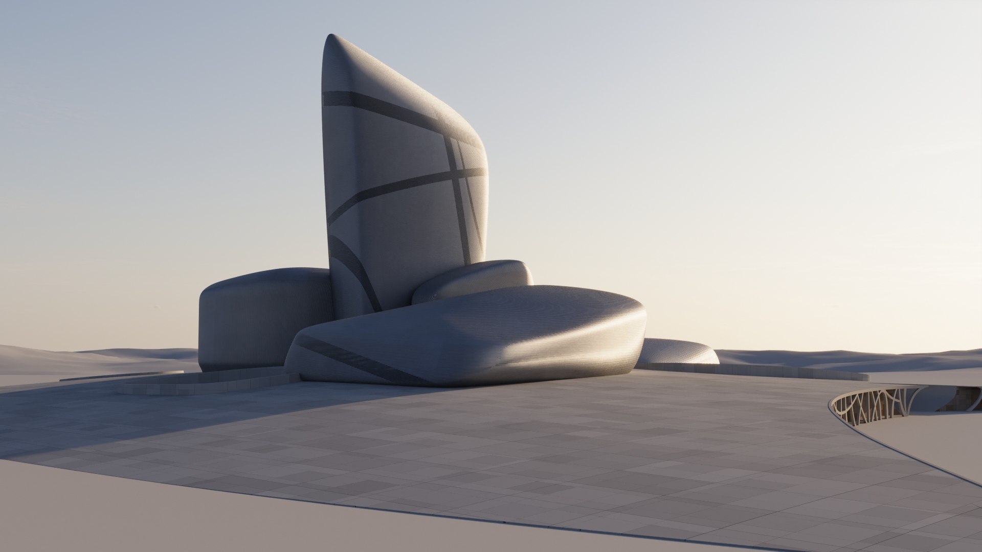 Ithra - King Abdulaziz Center For World Culture 3D Model Model ...