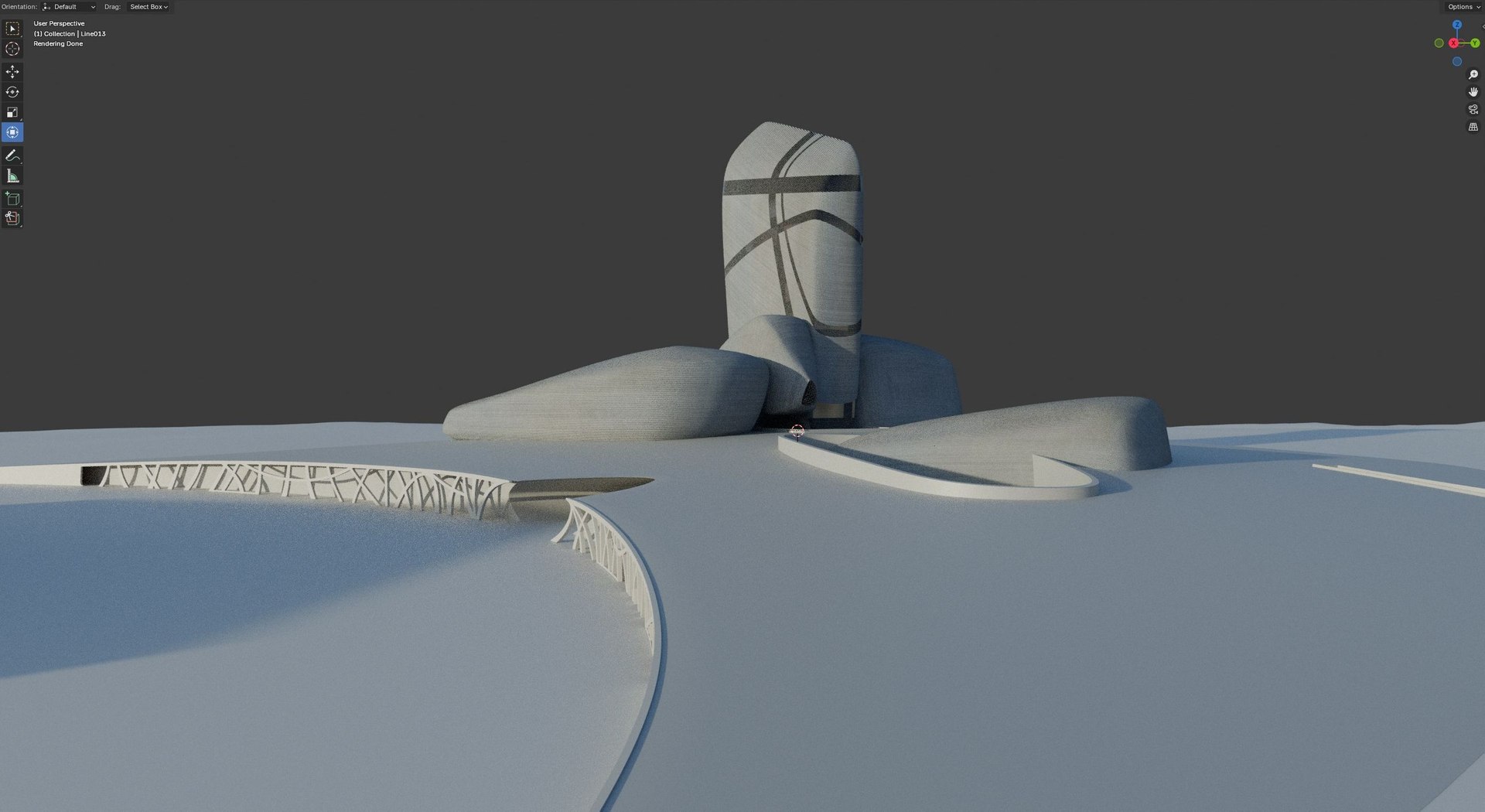 Ithra - King Abdulaziz Center For World Culture 3D Model Model ...