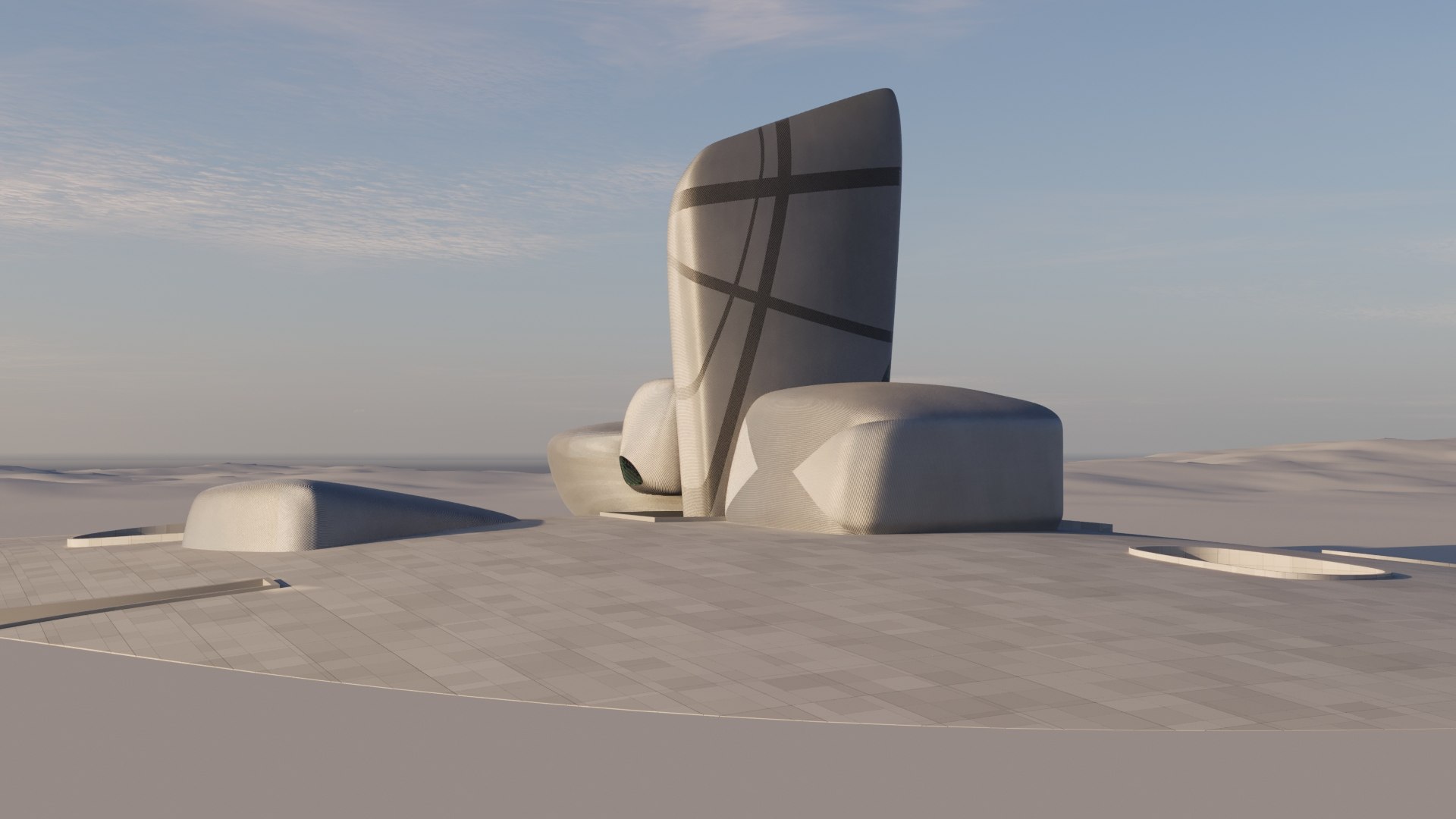 Ithra - King Abdulaziz Center For World Culture 3D Model Model ...