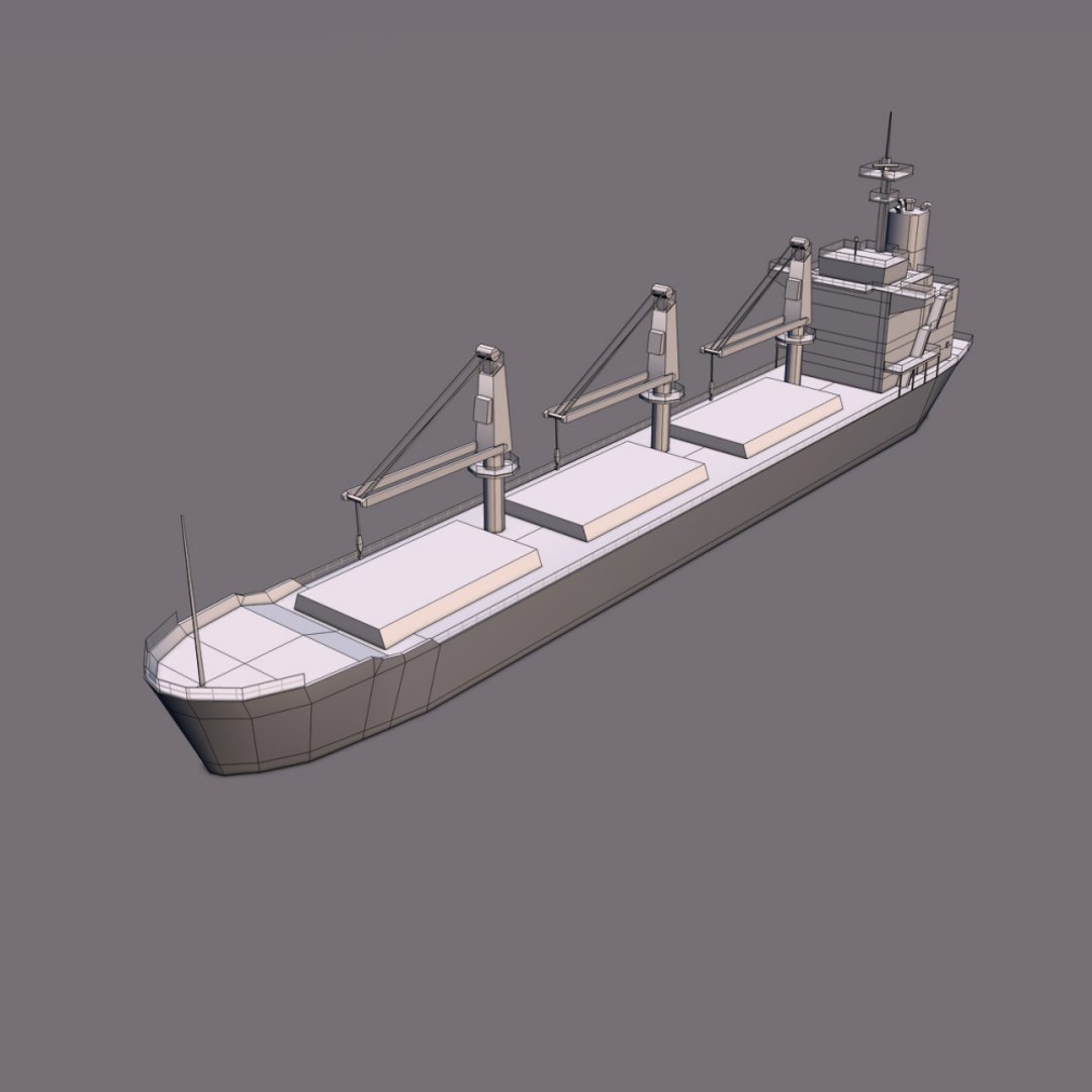 Bulk Carrier 3d Model