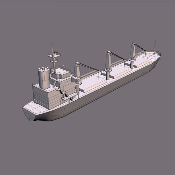 bulk carrier 3d model