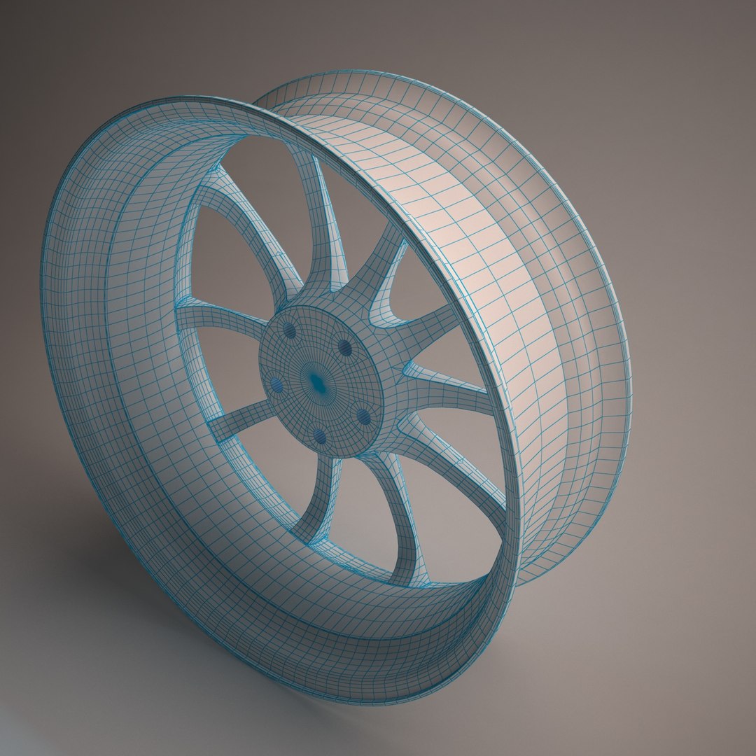 car wheel ace convex 3d model