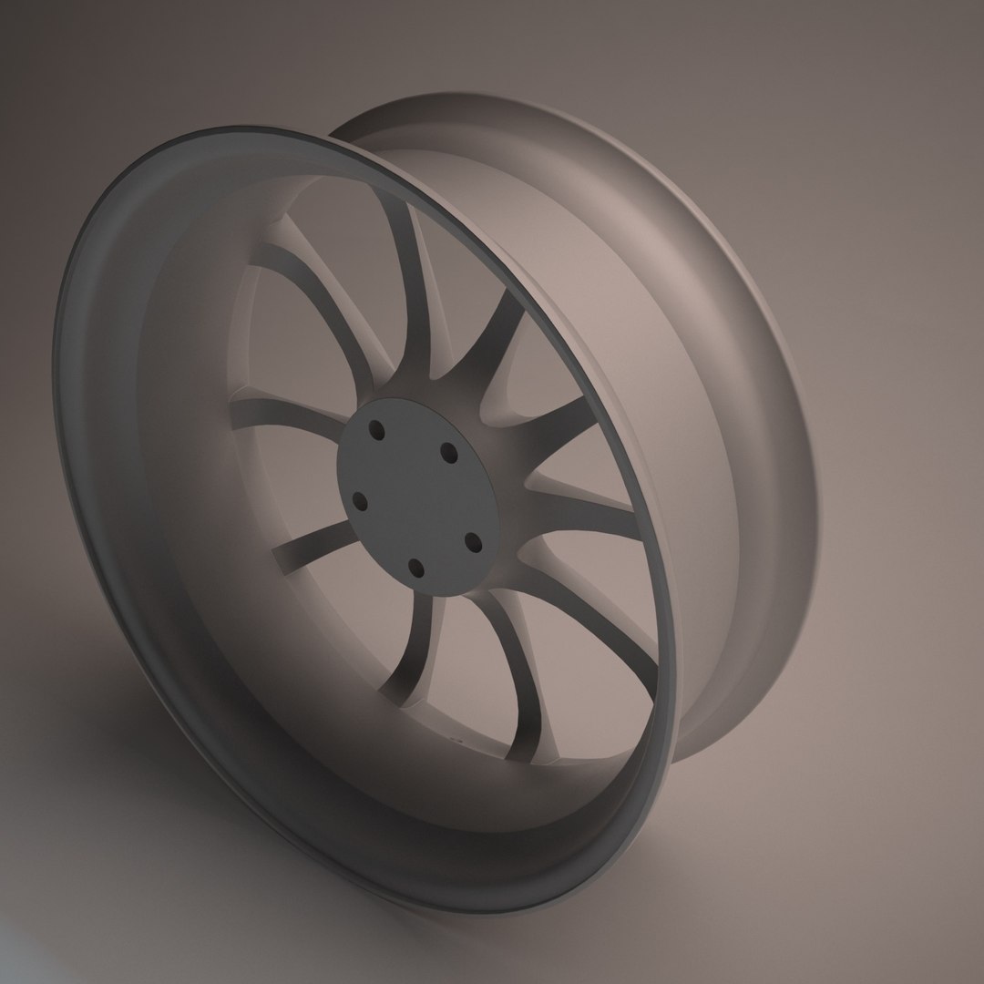 car wheel ace convex 3d model