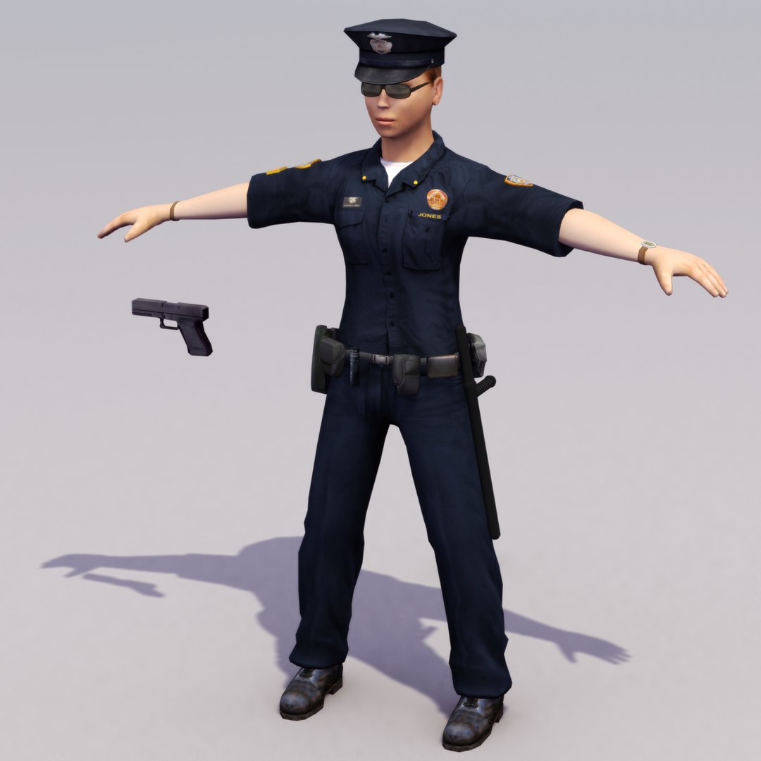 3d Model Police Officer