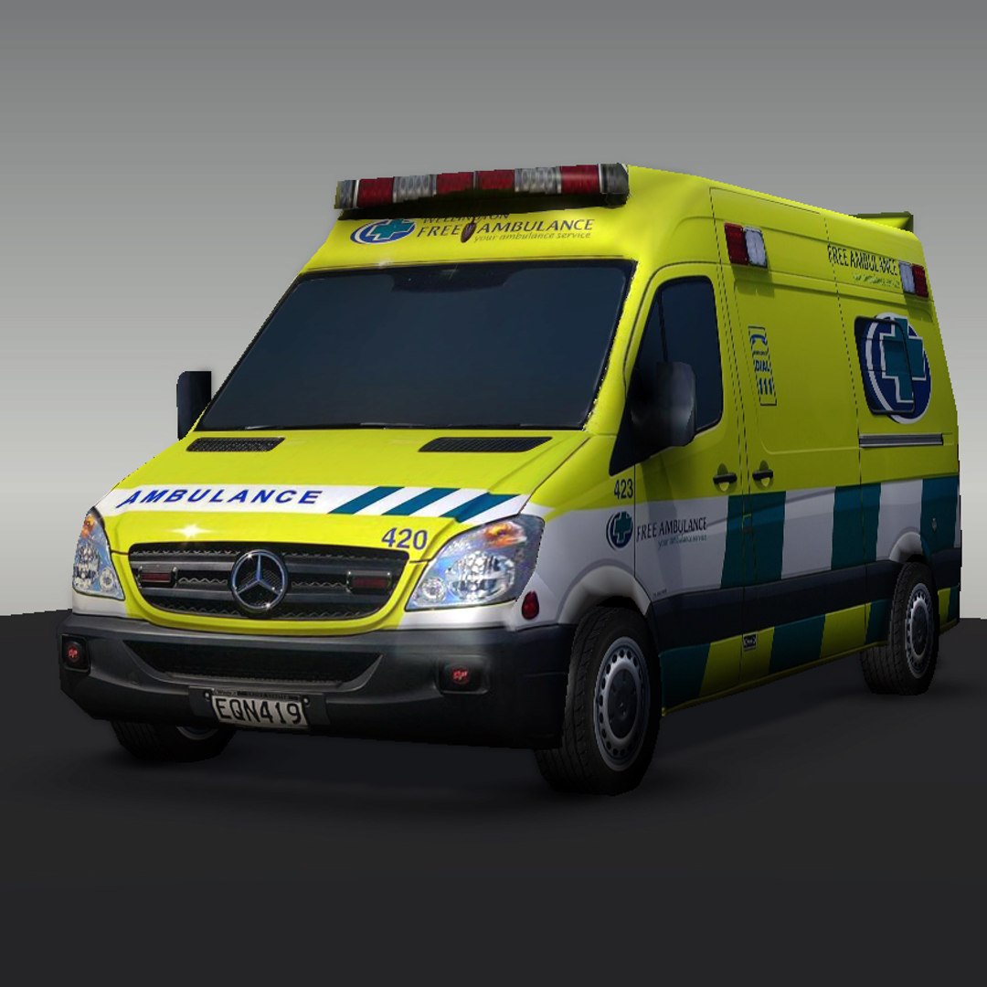 Ambulance 3D model - TurboSquid 552385
