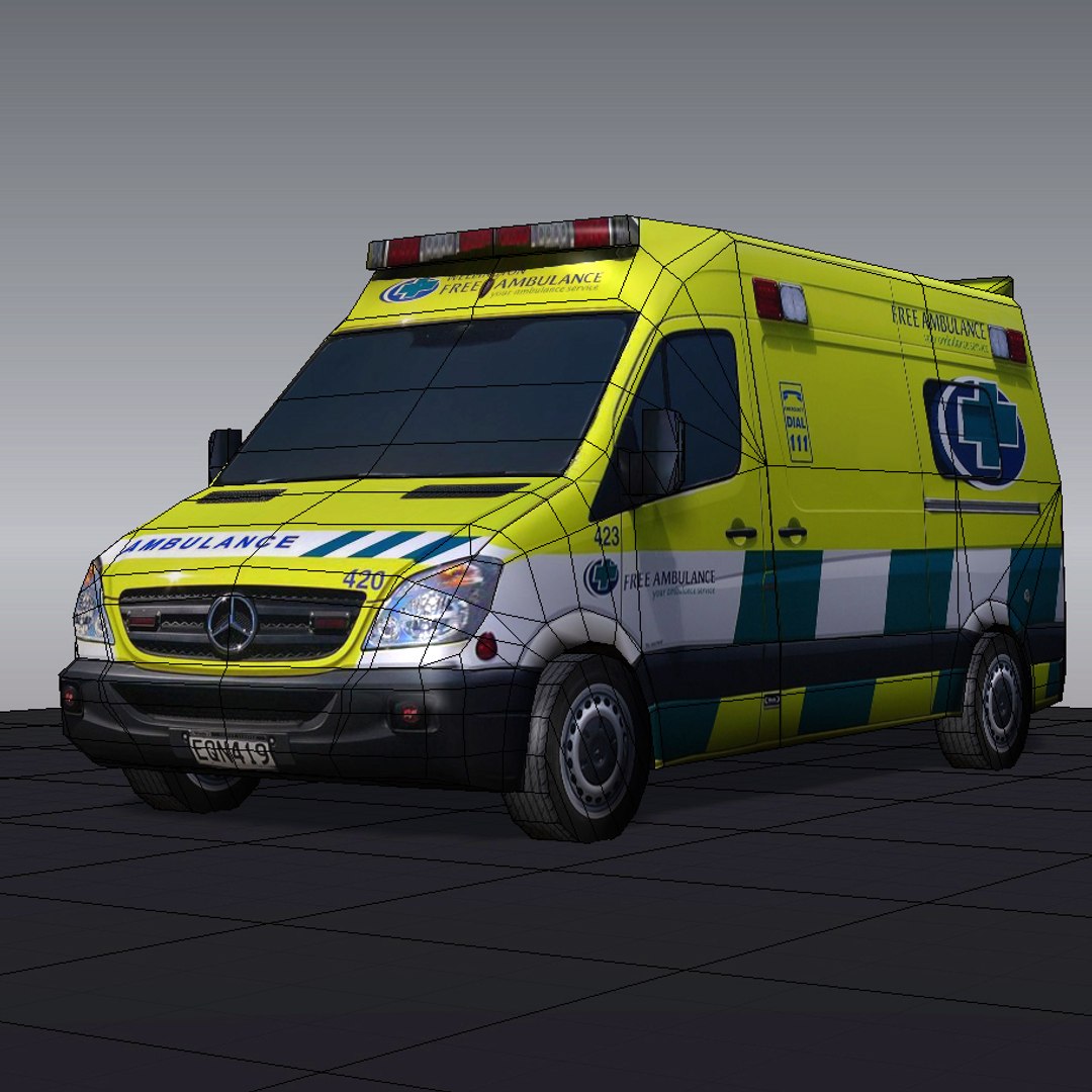 Ambulance 3D model - TurboSquid 552385