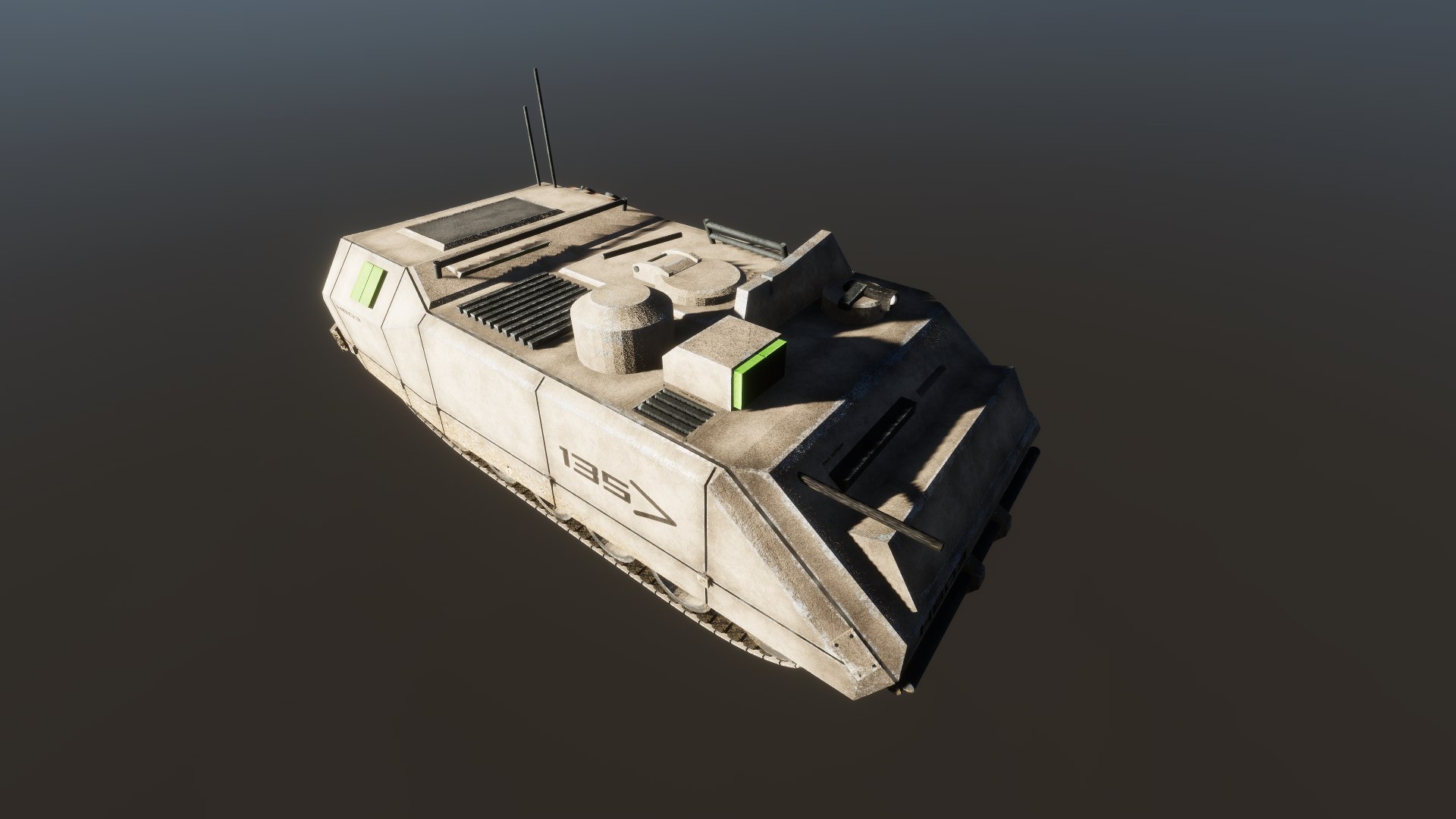 KB03 APC SciFi Tank 3D Model - TurboSquid 2141148
