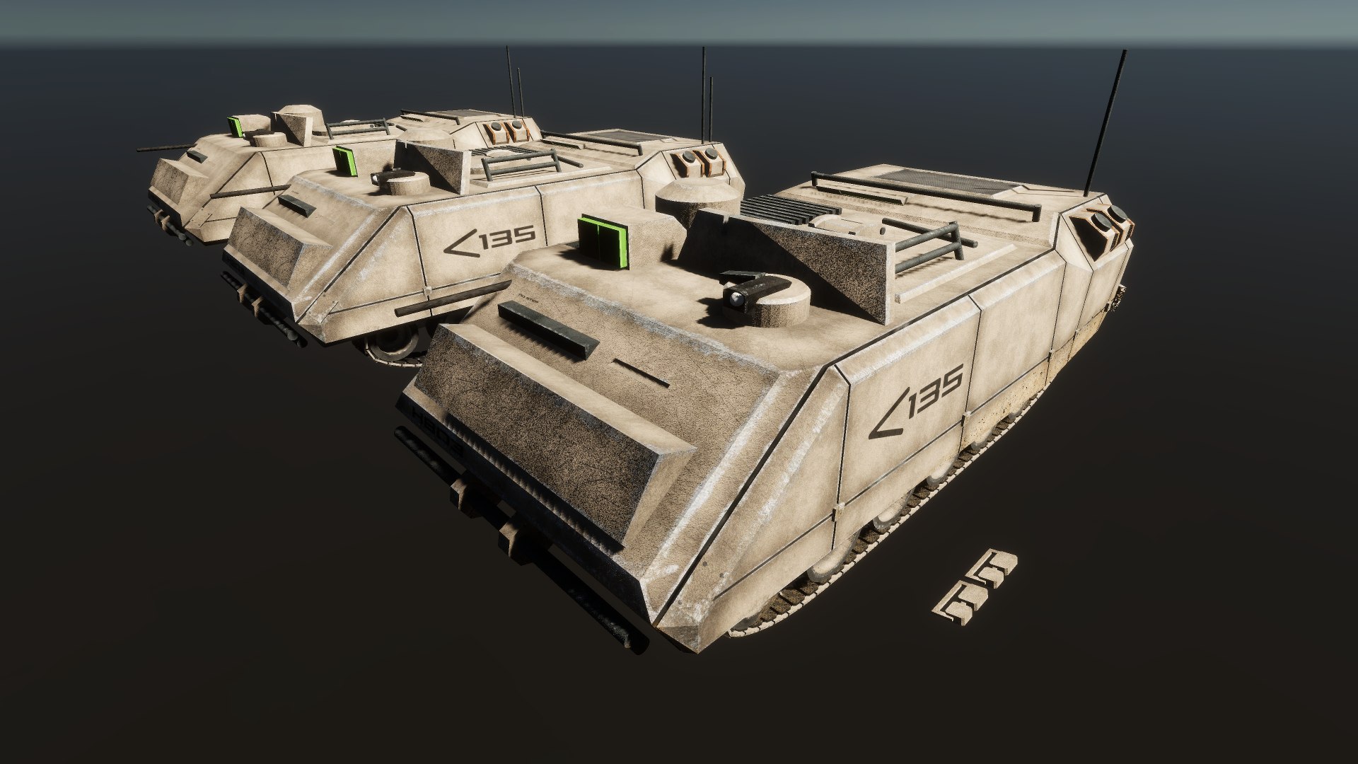 KB03 APC SciFi Tank 3D Model - TurboSquid 2141148