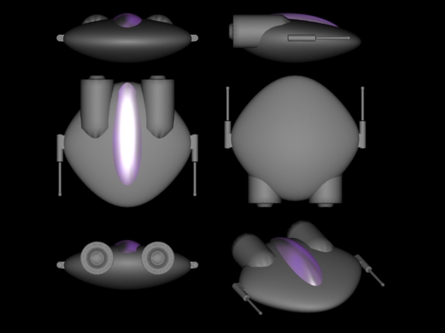 Free Max Model Spaceship Fighter